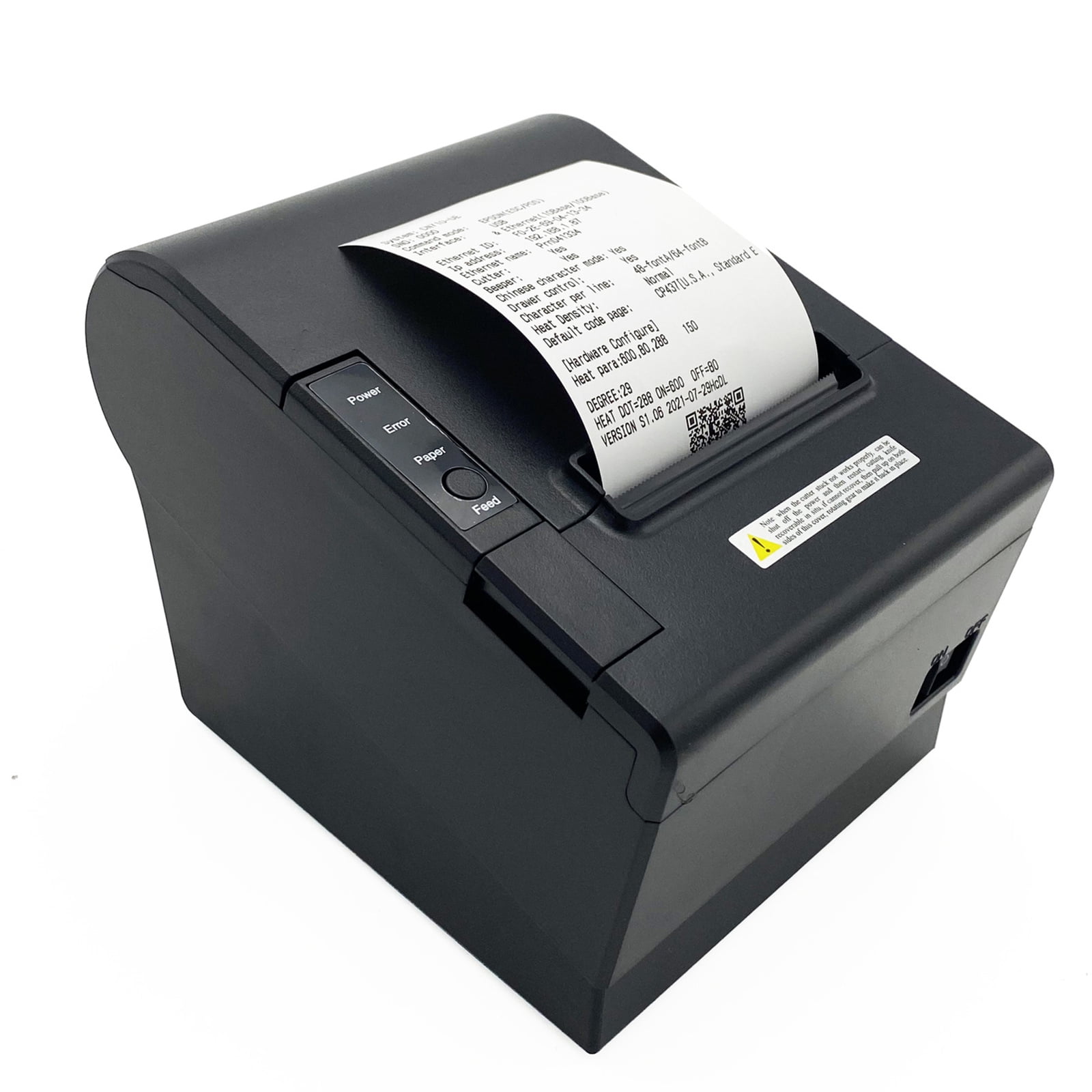 POS Receipt Printer, 80mm Thermal Printer, ESC/POS, Restaurant Kitchen Printer with Auto Cutter ...