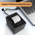 POS Receipt Printer, 80mm Thermal Printer, ESC/POS, Restaurant Kitchen Printer with Auto Cutter ...
