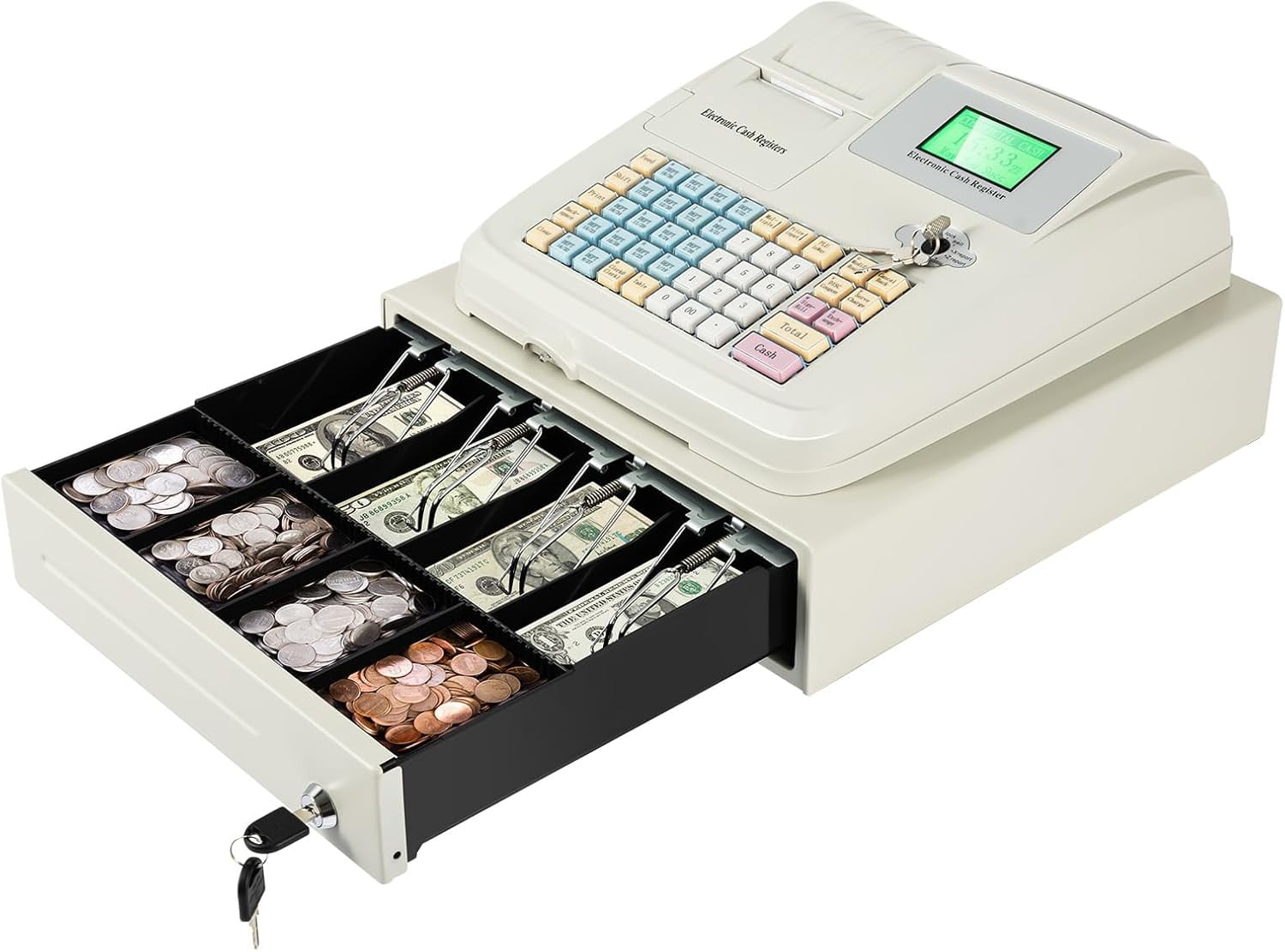 POS System 48 Keys Cash Register for Small Business, Retailer ...