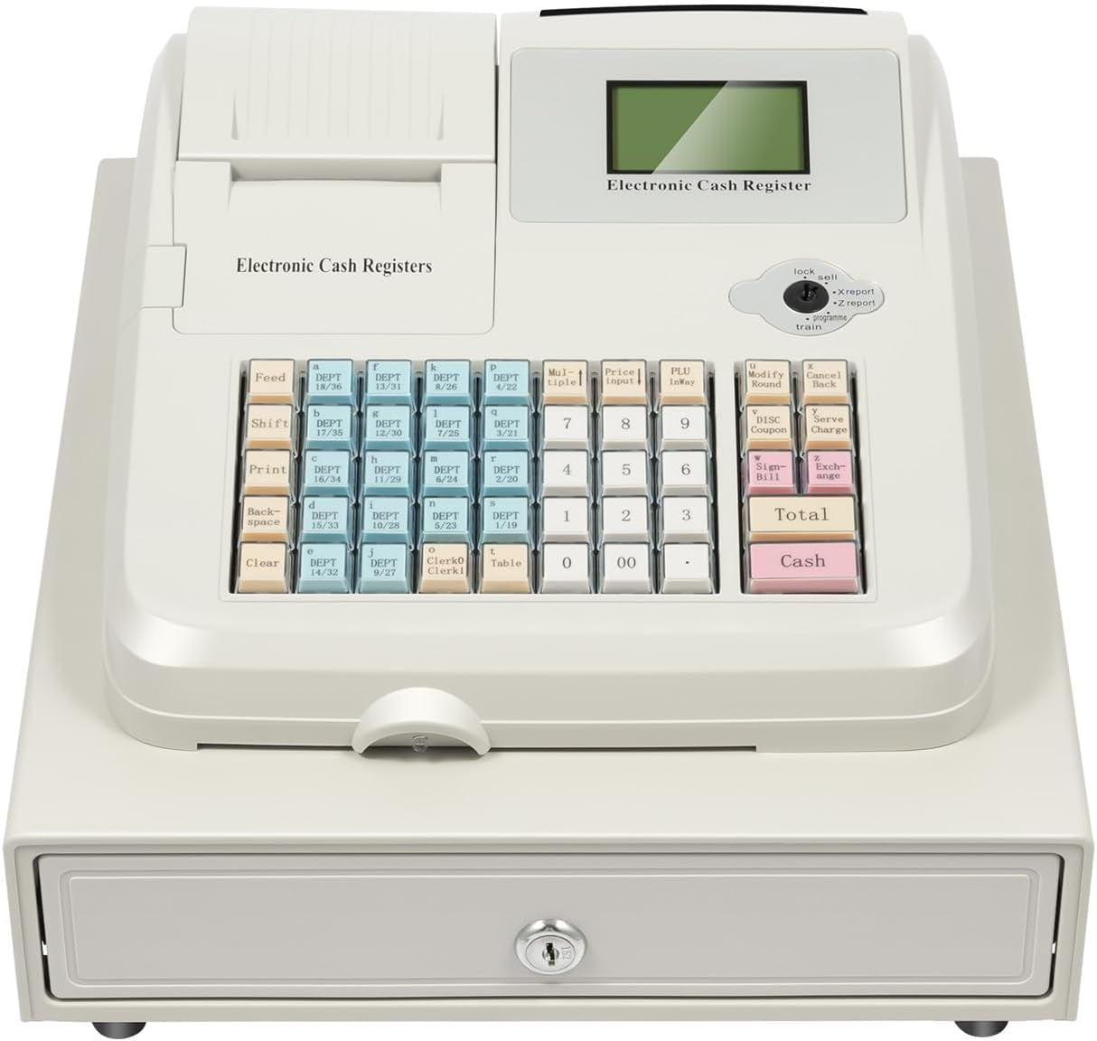 POS System Cash Register,Electronic Cash Register with Removable Cash ...