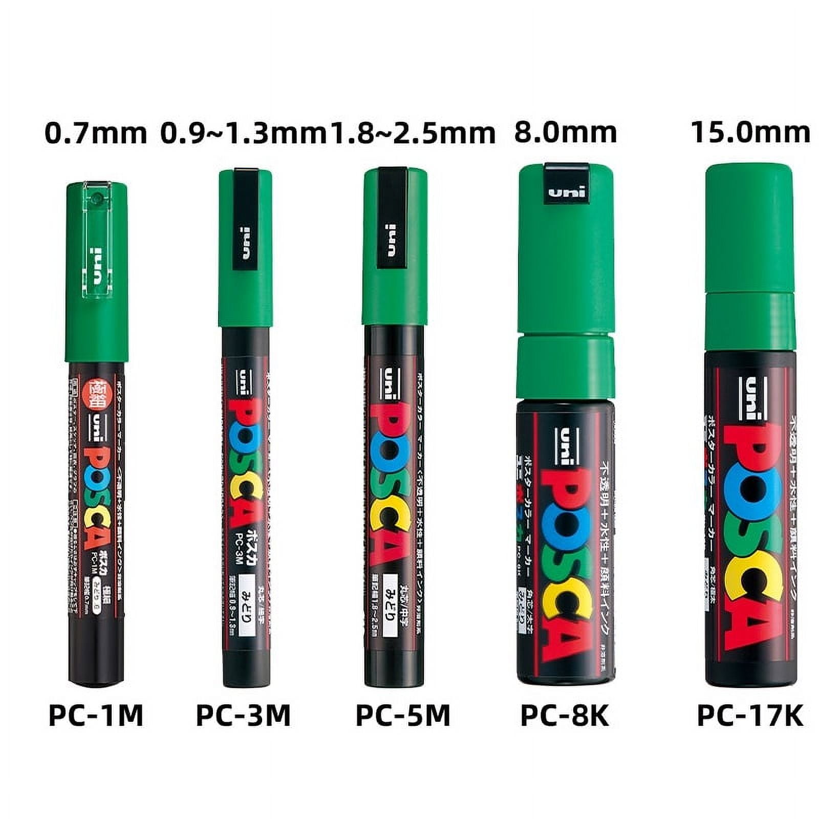 POSCA Full Maker Pen Set ,PC-1M 3M 5M Acrylic Graffiti POP Poster ...