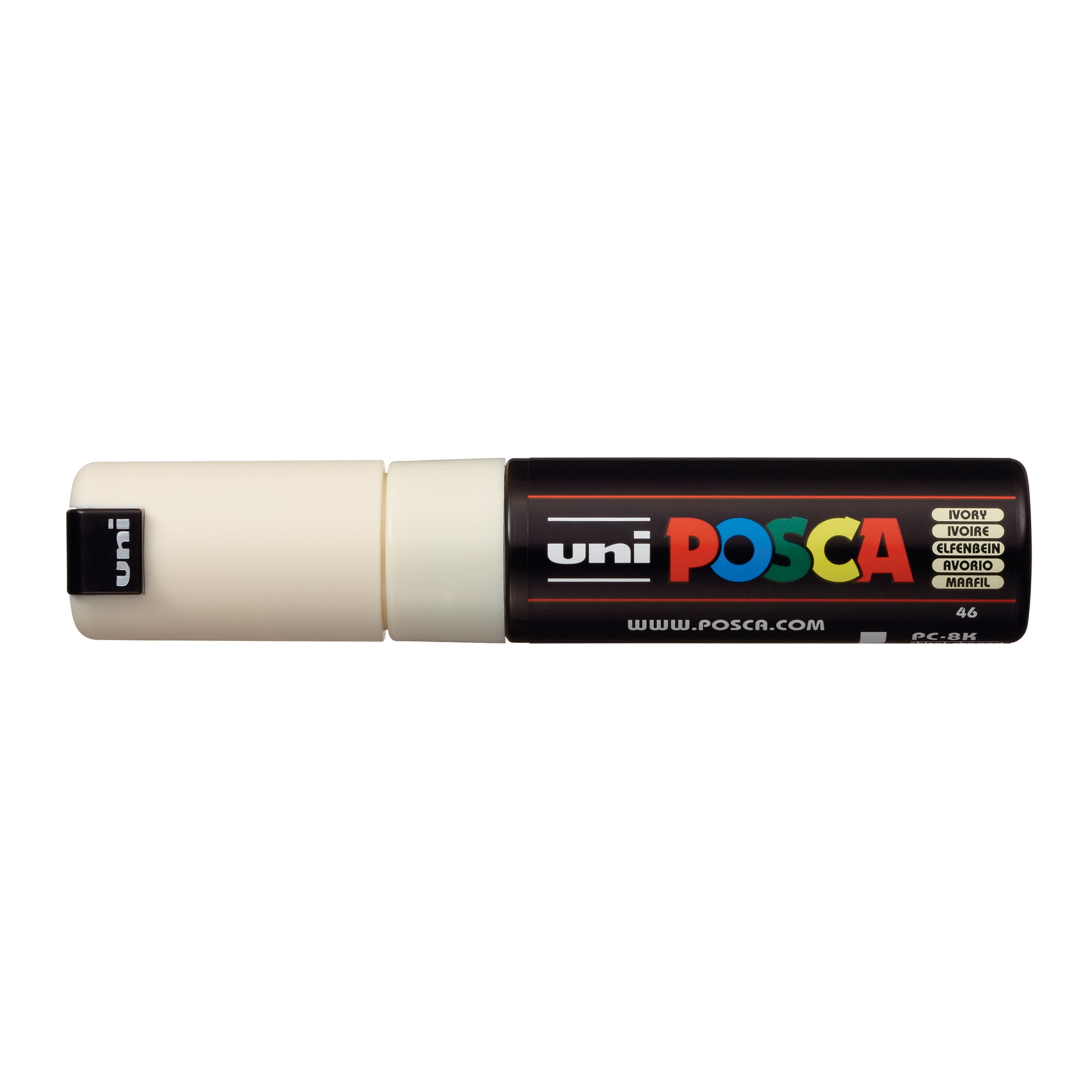 POSCA Paint Marker, PC-8K Broad Chisel, Ivory - Walmart.com