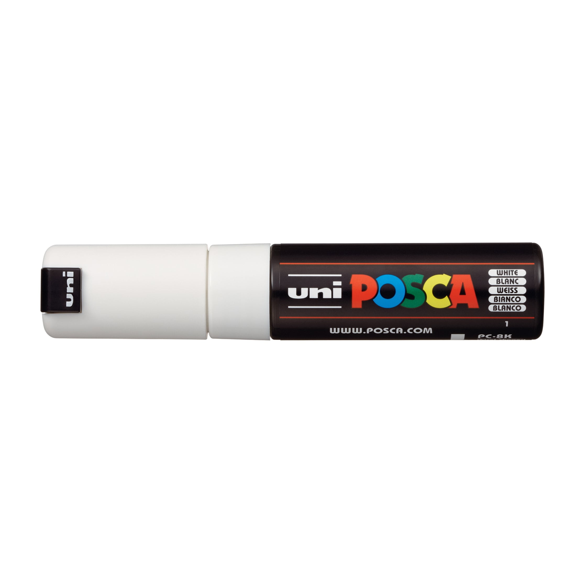 POSCA Paint Marker, PC-8K Broad Chisel, White - Walmart.com