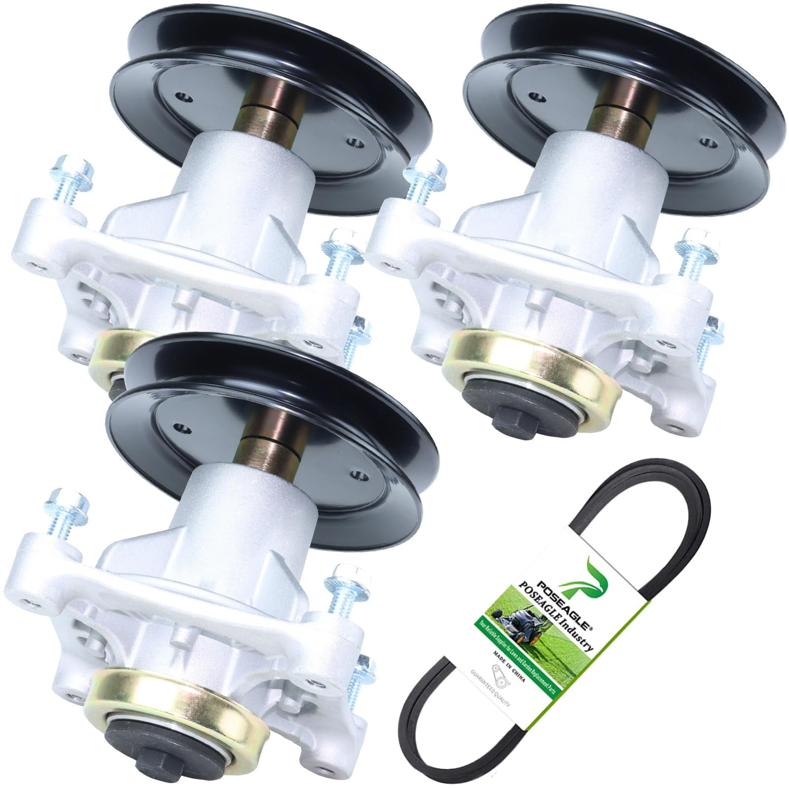 POSEAGLE 3 Pack 604214 Spindle Assembly with 603988 Pulley 791988 5 ...