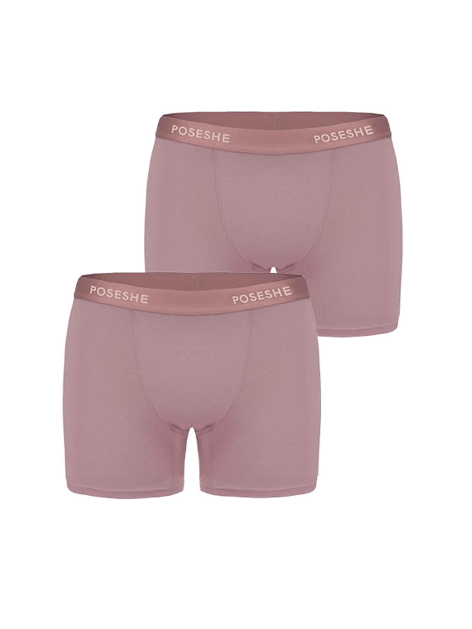 POSESHE Women's Boxer Underwear, Plus Size Boyshorts Panties 6/8 ...