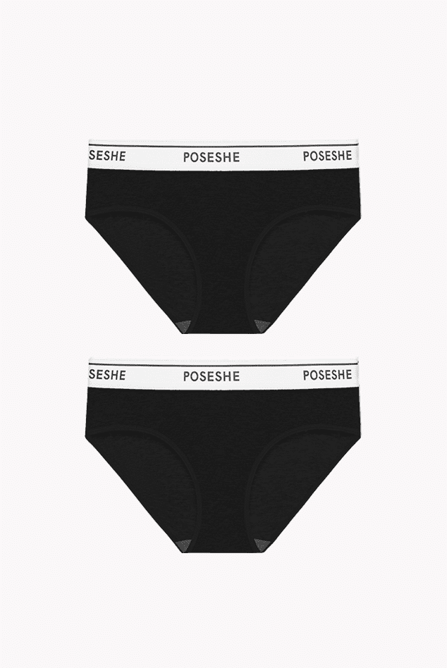 POSESHE Women's Underwear, Micro Modal Bikini Panties, S-5XL, 2-Pack ...