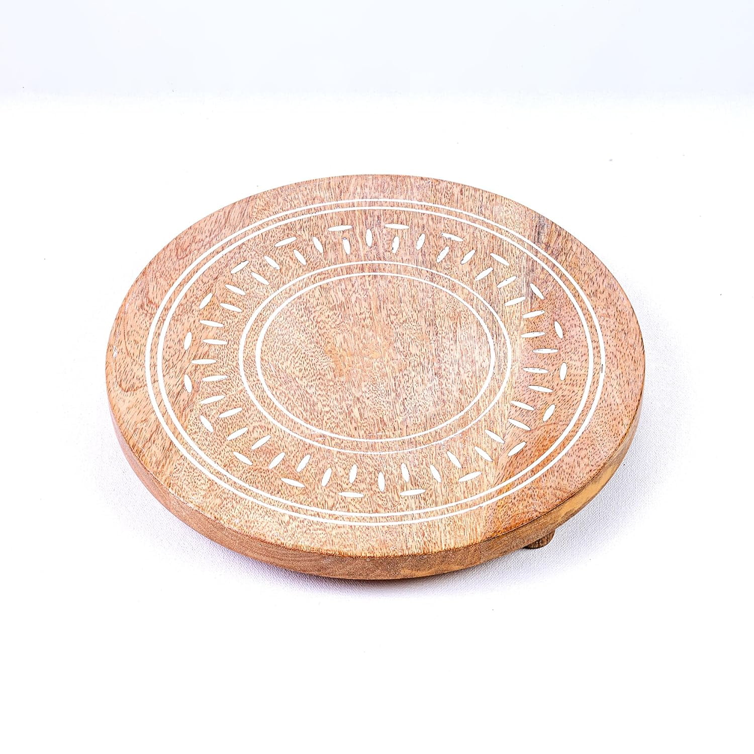 POSH White Wash Cake Riser Premium Wooden Display Stand for Cakes ...