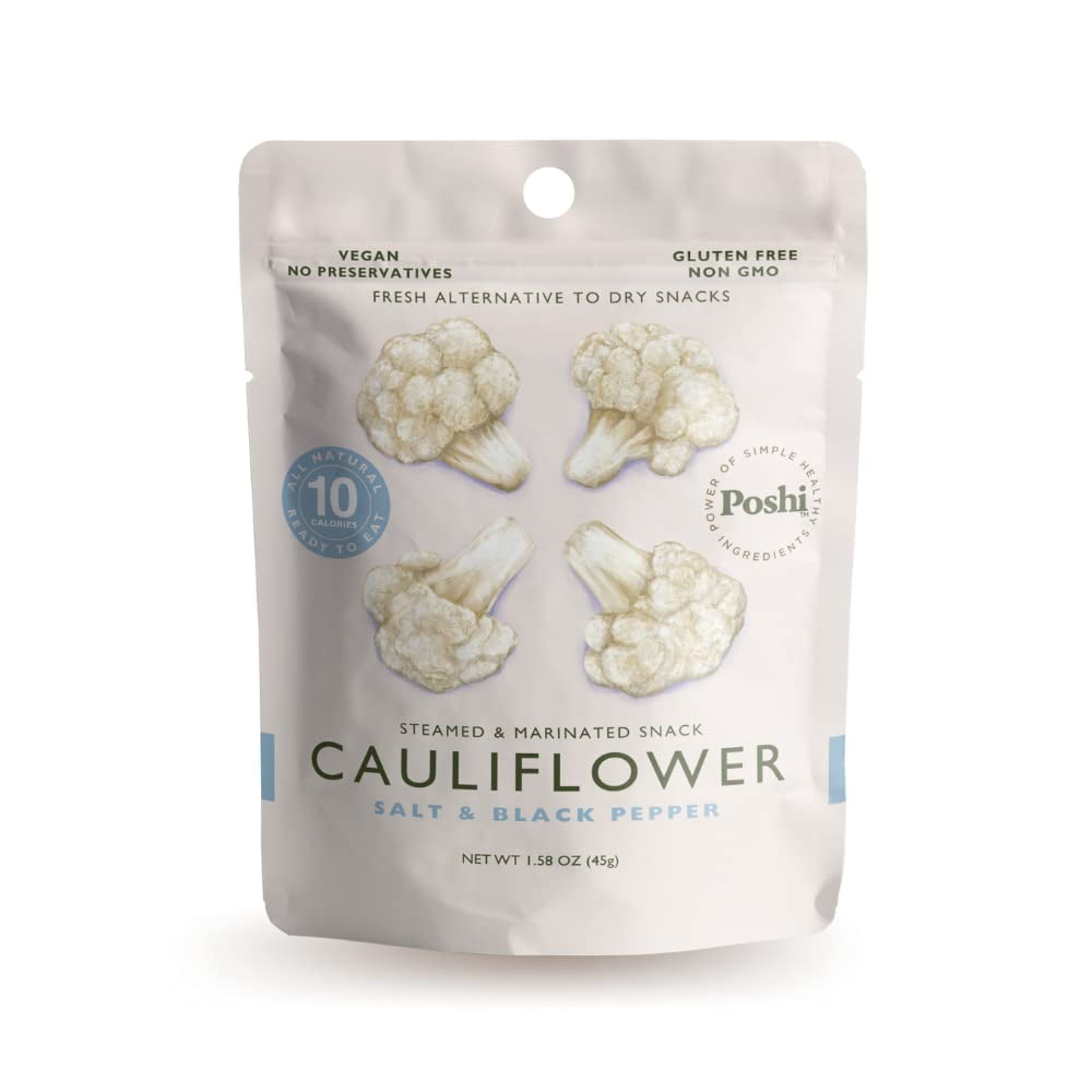 POSHI Marinated Cauliflower Florets OIF8 Snack Pack | Salt + Pepper ...