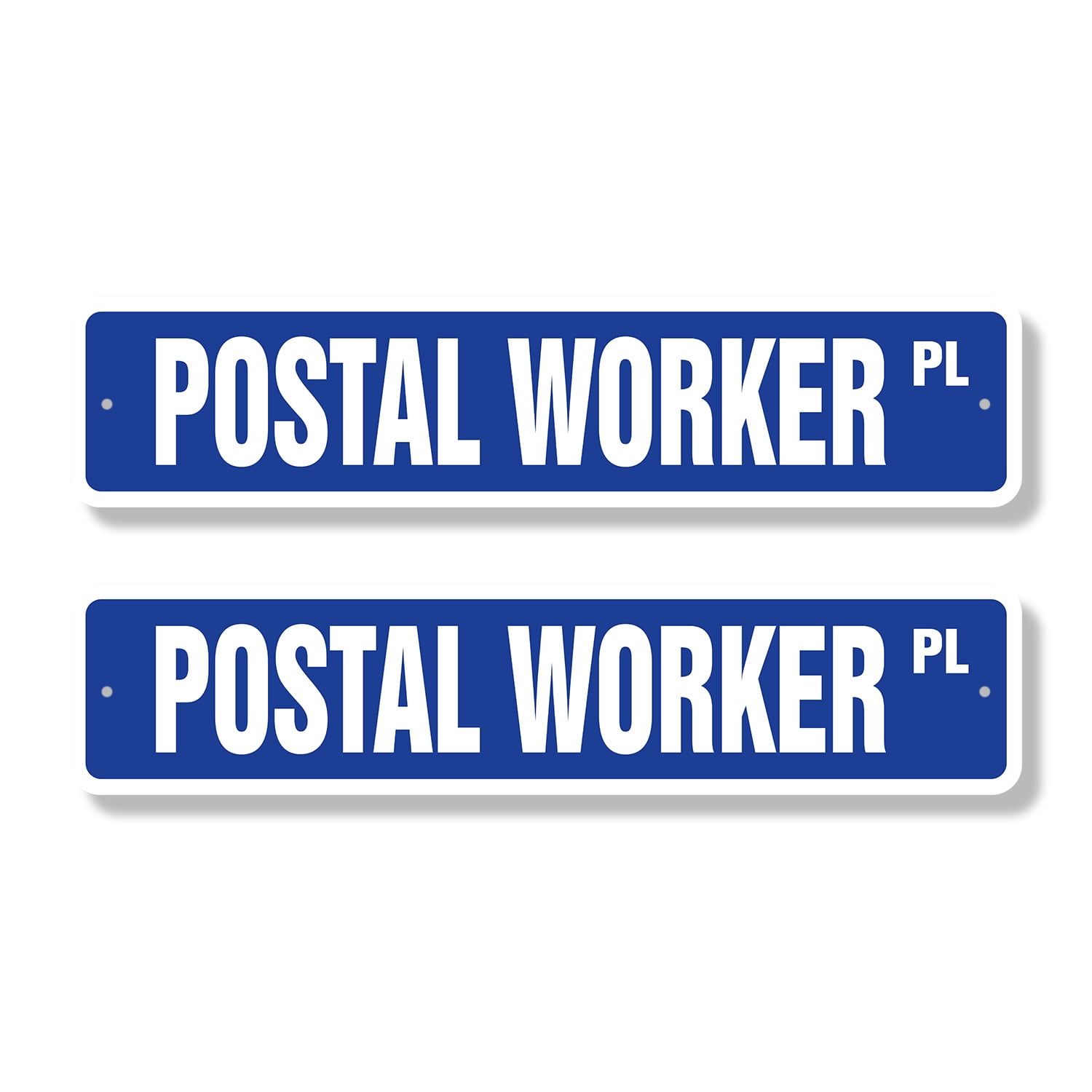 POSTAL WORKER Classic Street Sign (2 Pack) APWU RFD postal postage mail ...