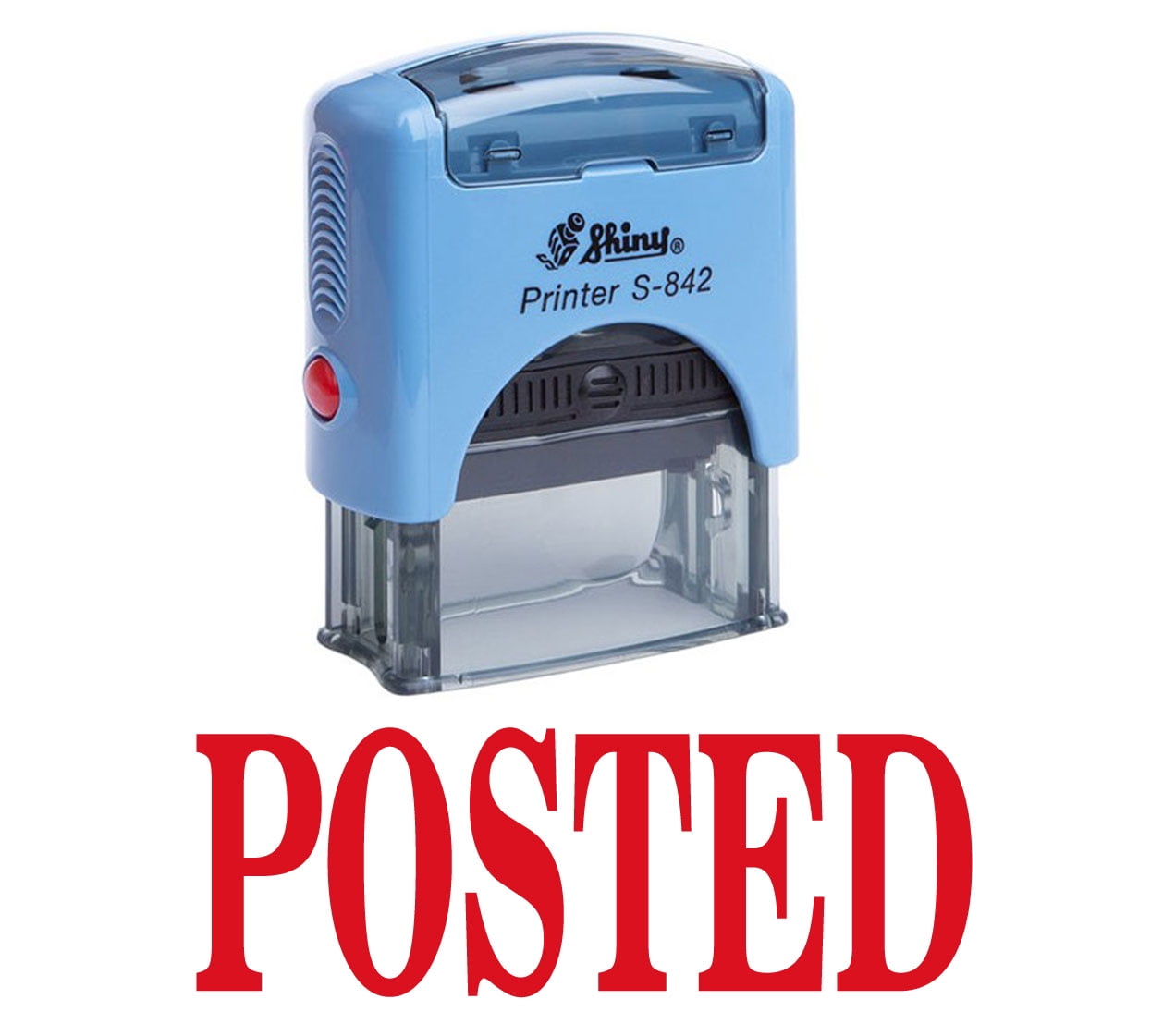 POSTED Self Inking Rubber Stamp Custom Shiny Office Stationary Stamp ...