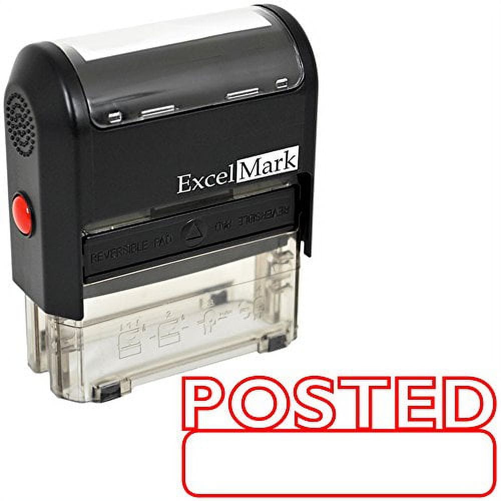 Excelmark A1539 POSTED Self-Inking Stamps, Rubber Stamps with Self ...