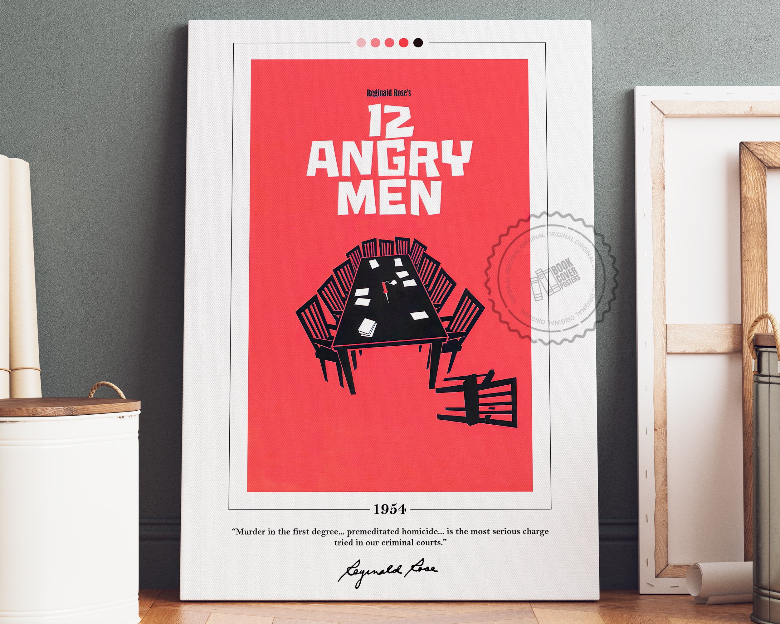 POSTER 12 Angry Men Book Cover Poster Reginald Rose 12 Angry Men poster-12-angry-men-book-cover-poster-reginald-rose-12-angry-men