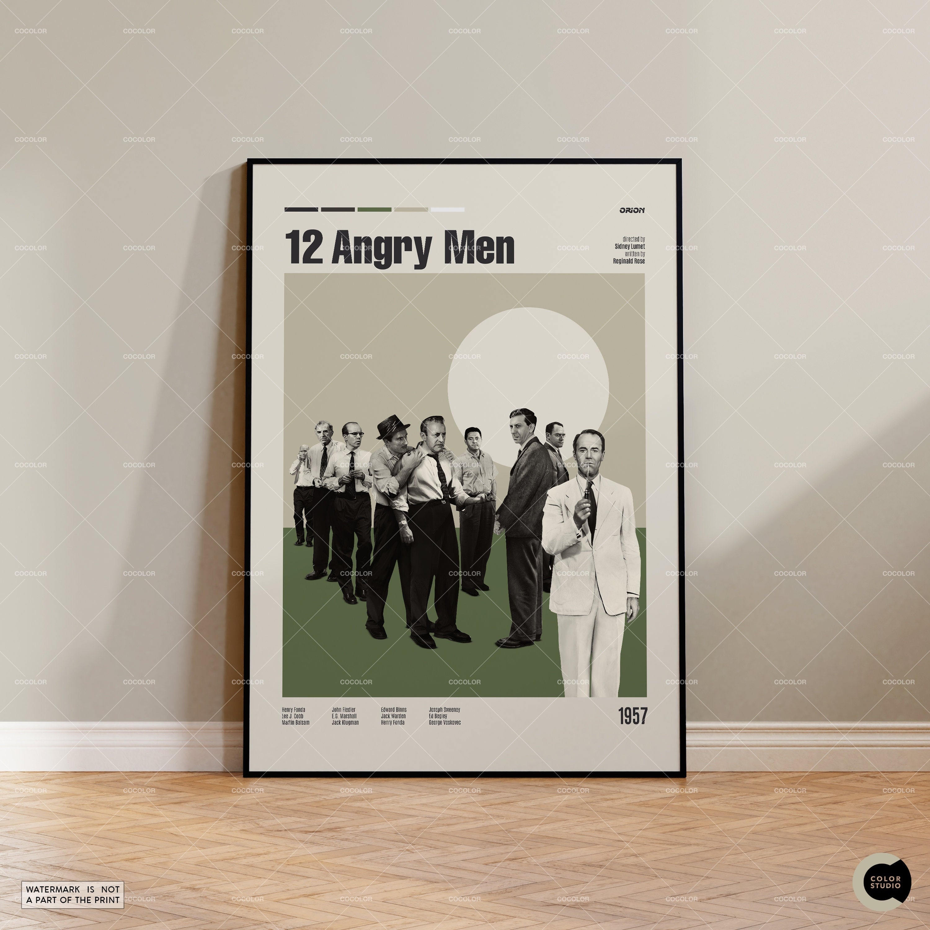POSTER 12 Angry Men, Retro Movie Poster, Midcentury Modern, Retro Tv ...