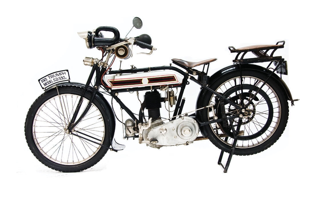 POSTER 1921 TRIUMPH MODEL SD VINTAGE MOTORCYCLE POSTER PRINT-12x18 ...