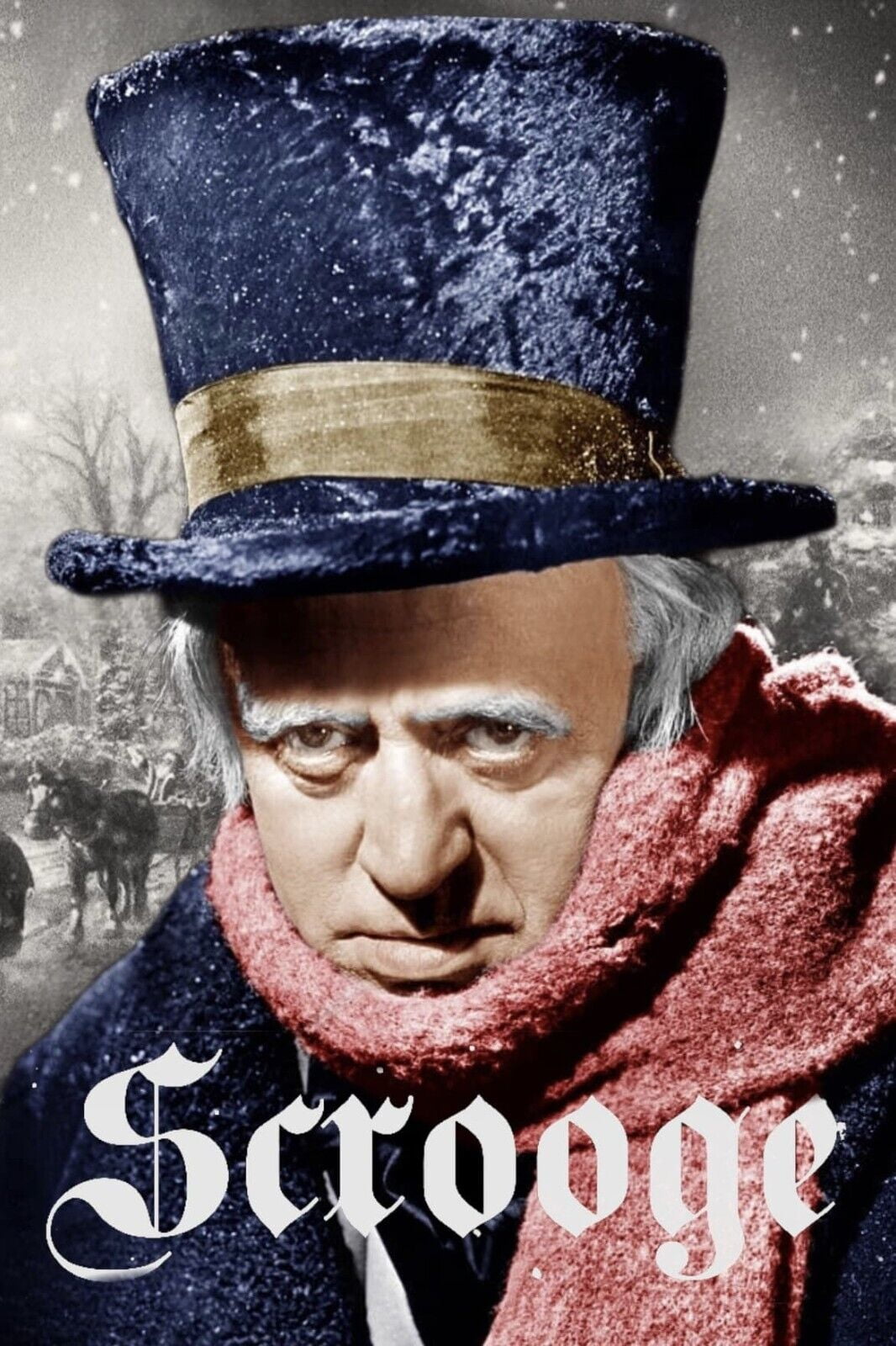POSTER 1951 A Christmas Carol Movie Poster Ebenezer Scrooge Tiny Tim ...