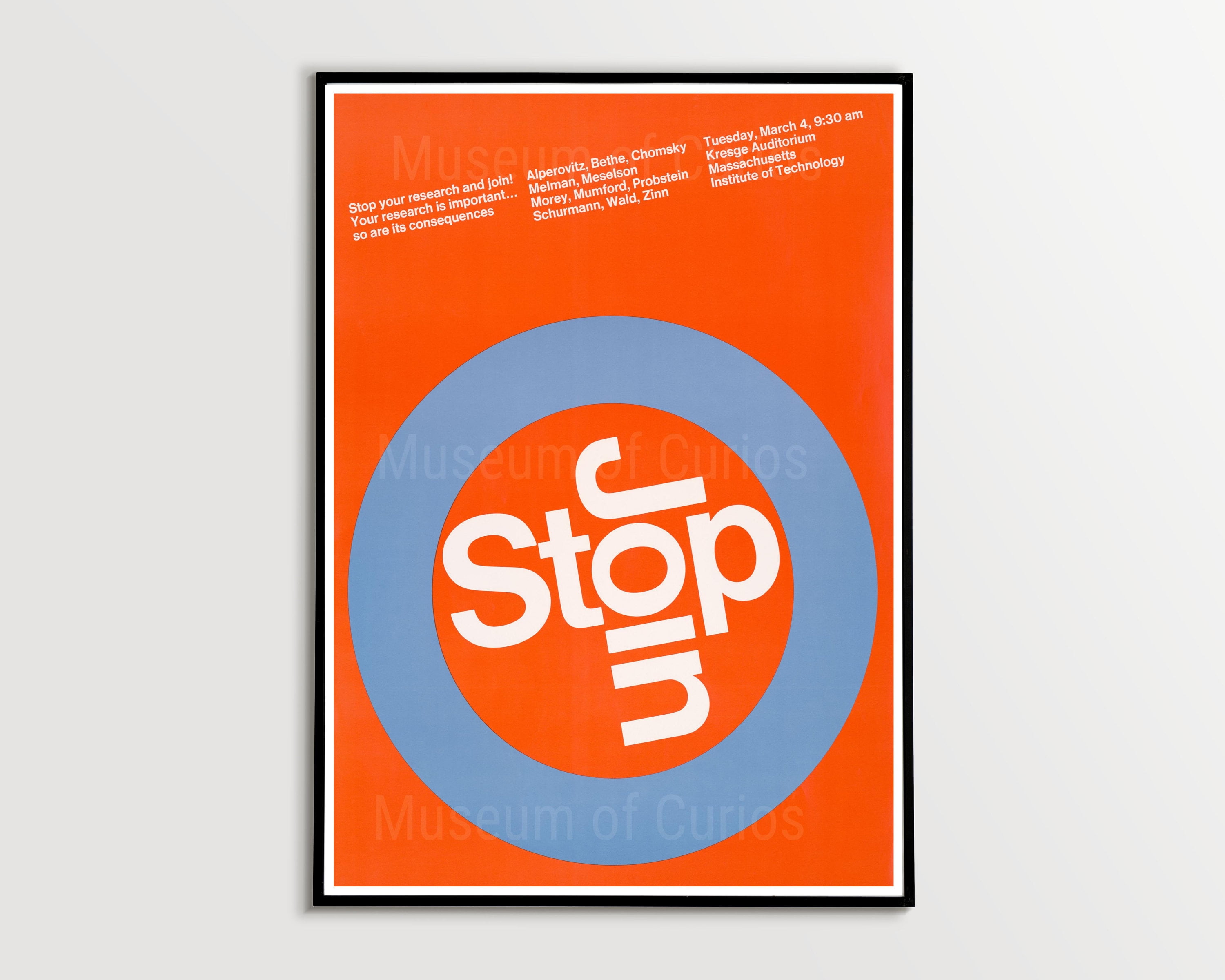 POSTER 1960, Stop Join, Educational, mid century typeface, , Printable ...