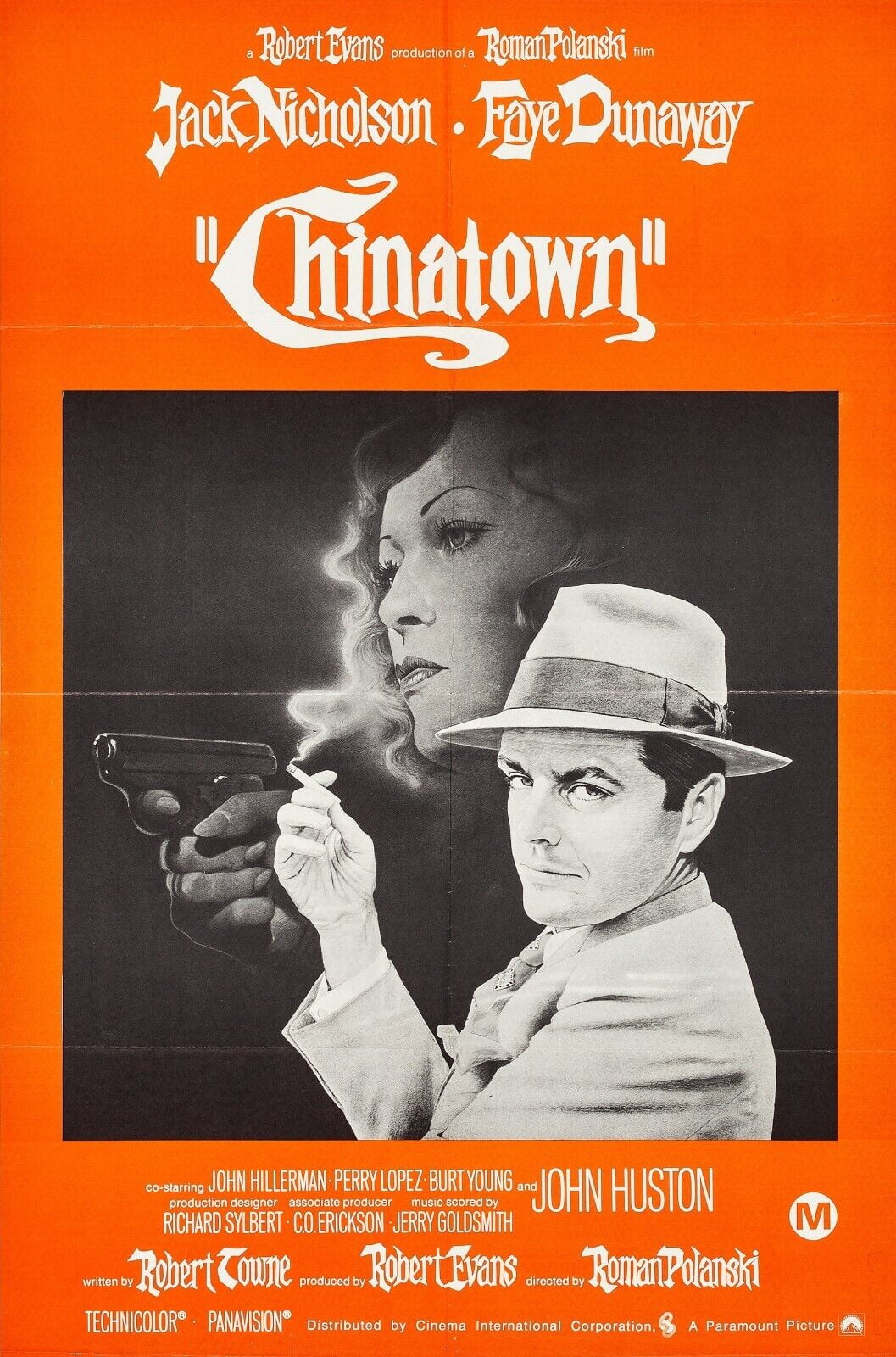 POSTER 1974 Chinatown Movie Poster Jack Nicholson Faye Dunaway Jake ...