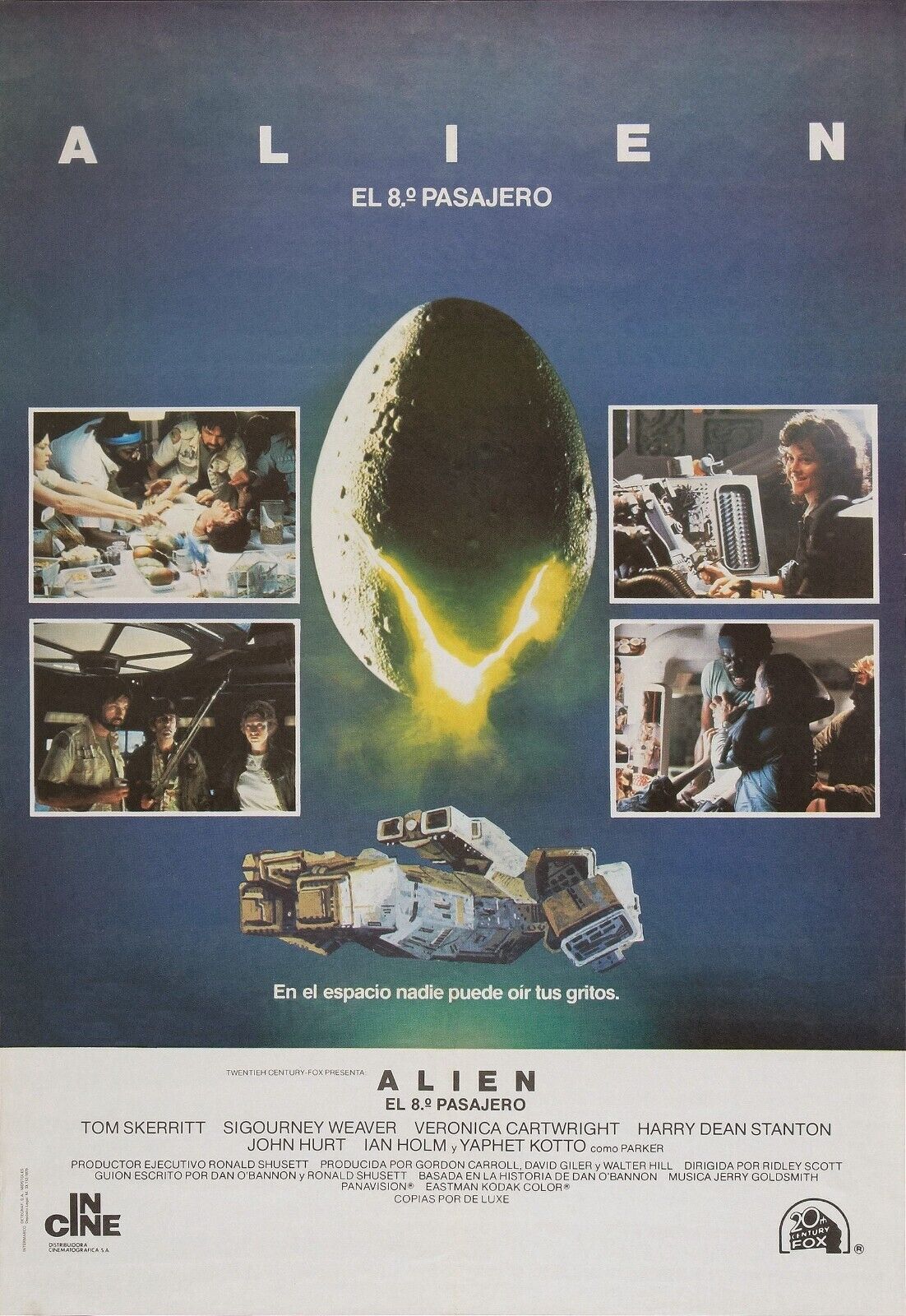 POSTER 1979 Alien Movie Poster Ripley Dallas Sigourney Weaver Tom ...