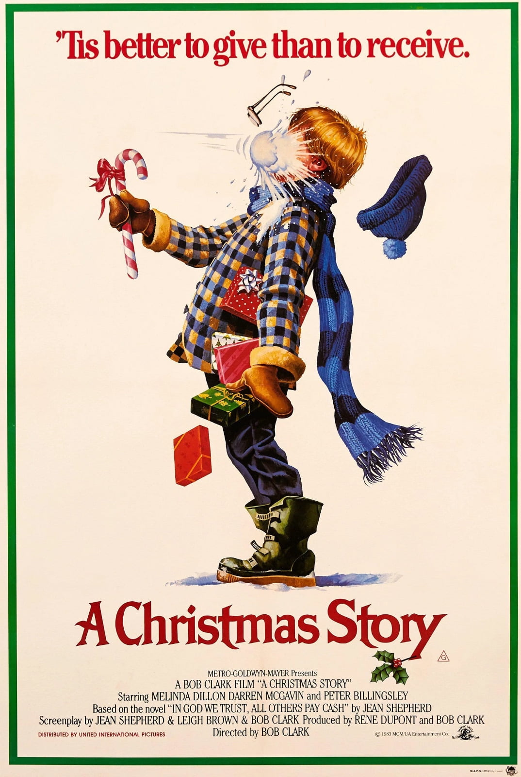 POSTER 1983 A Christmas Story Movie Poster Ralphie Red Ryder Major ...