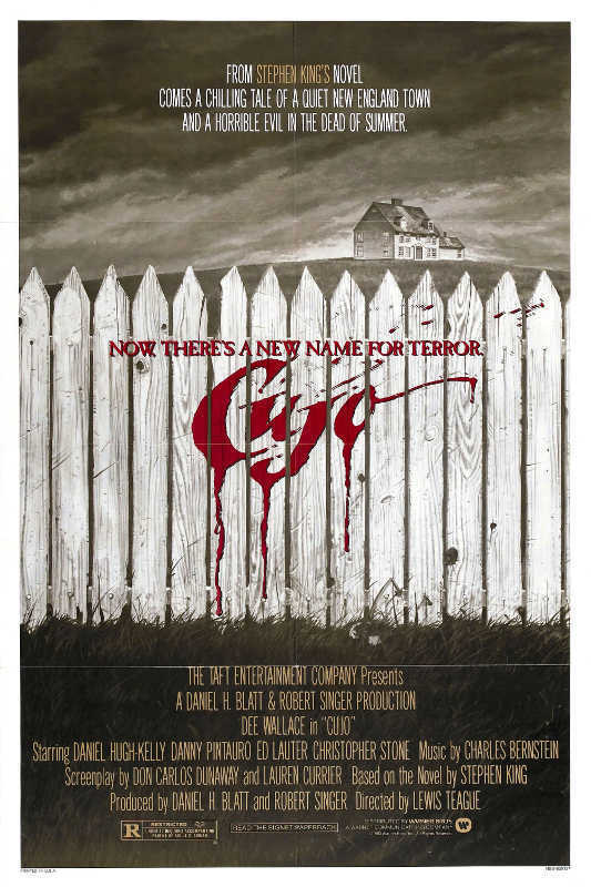 POSTER 1983 CUJO VINTAGE HORROR FILM MOVIE POSTER PRINT-24x36-UNFRAMED ...