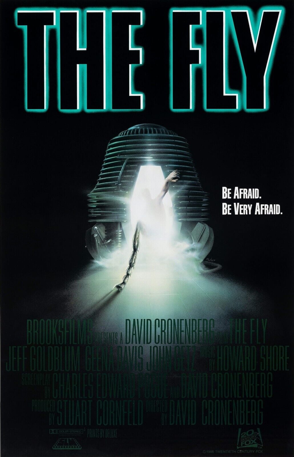 POSTER 1986 The Fly Movie Poster Jeff Goldblum Geena Davis Seth ...