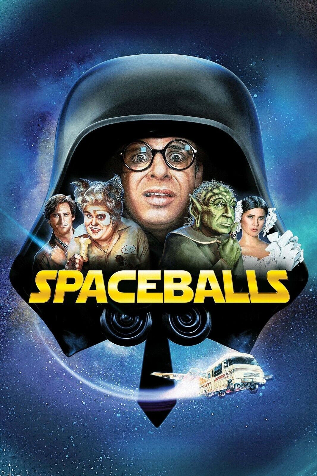 POSTER 1987 Spaceballs Movie Poster Dark Helmet Lone Starr Vespa Barf ...