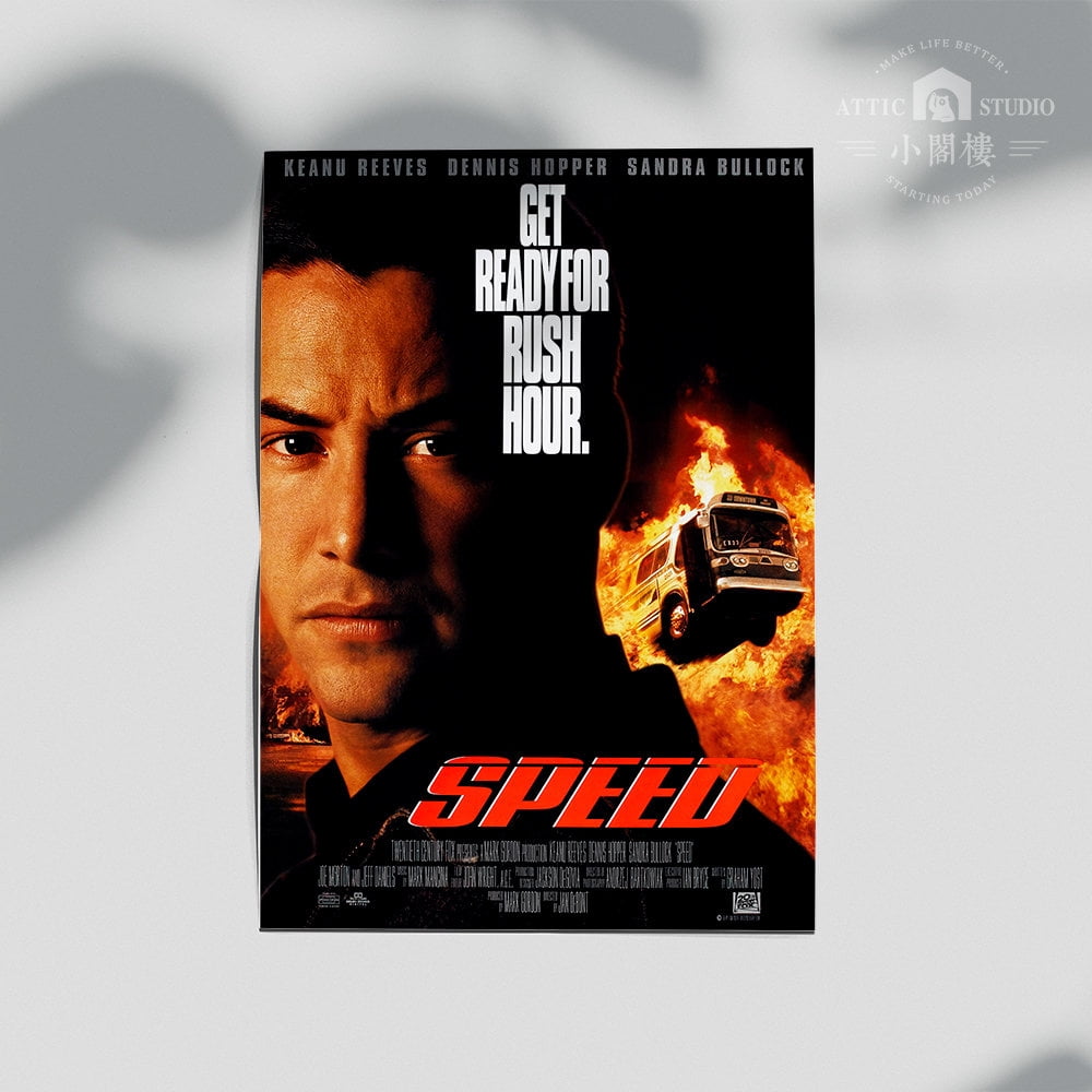 POSTER 1994 Speed - Vintage Movie Film Poster Print A1 A2 A3 A4 A5 A6 ...