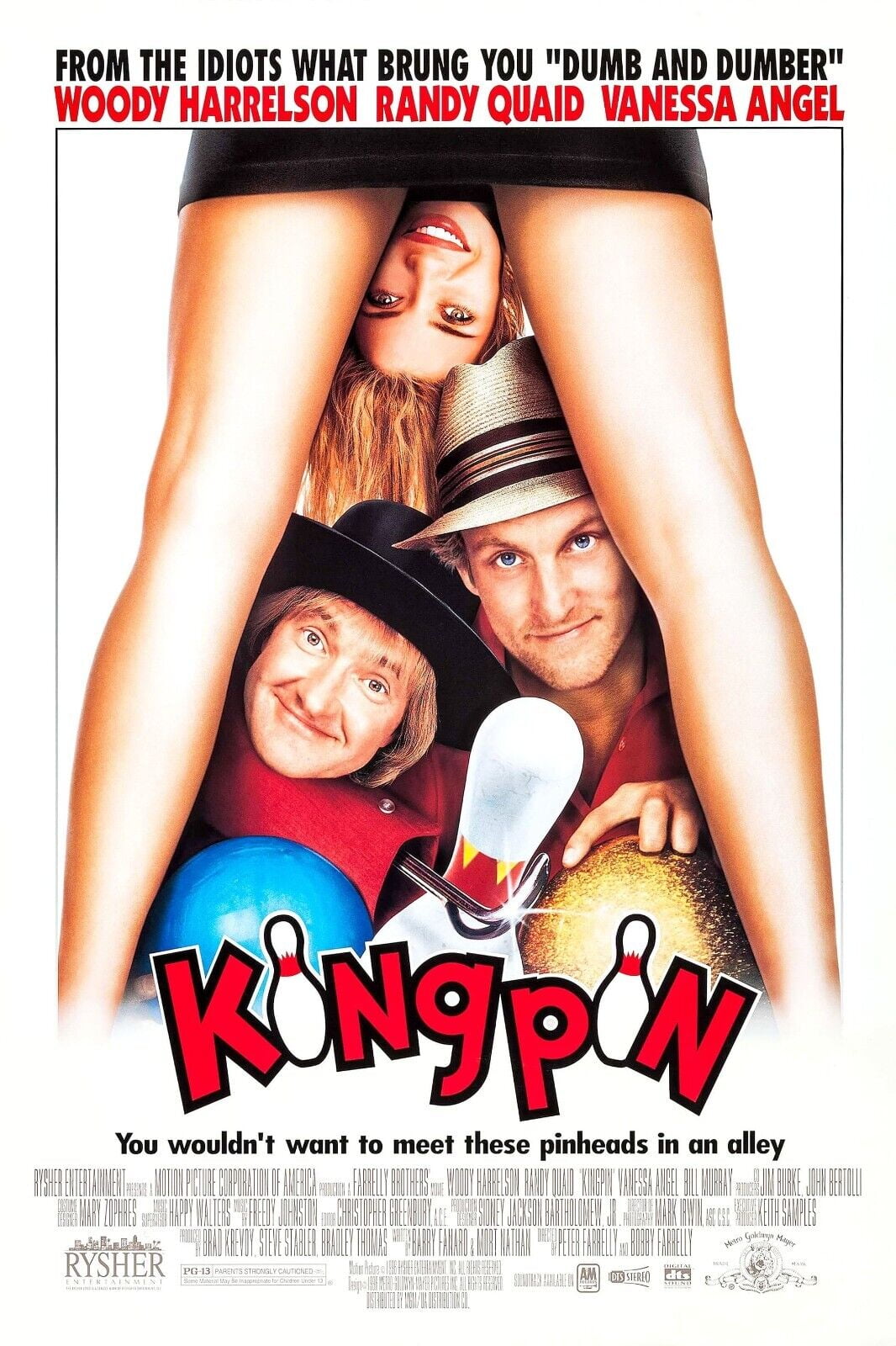 POSTER 1996 Kingpin Movie Poster Woody Harrelson Bill Murray Randy ...