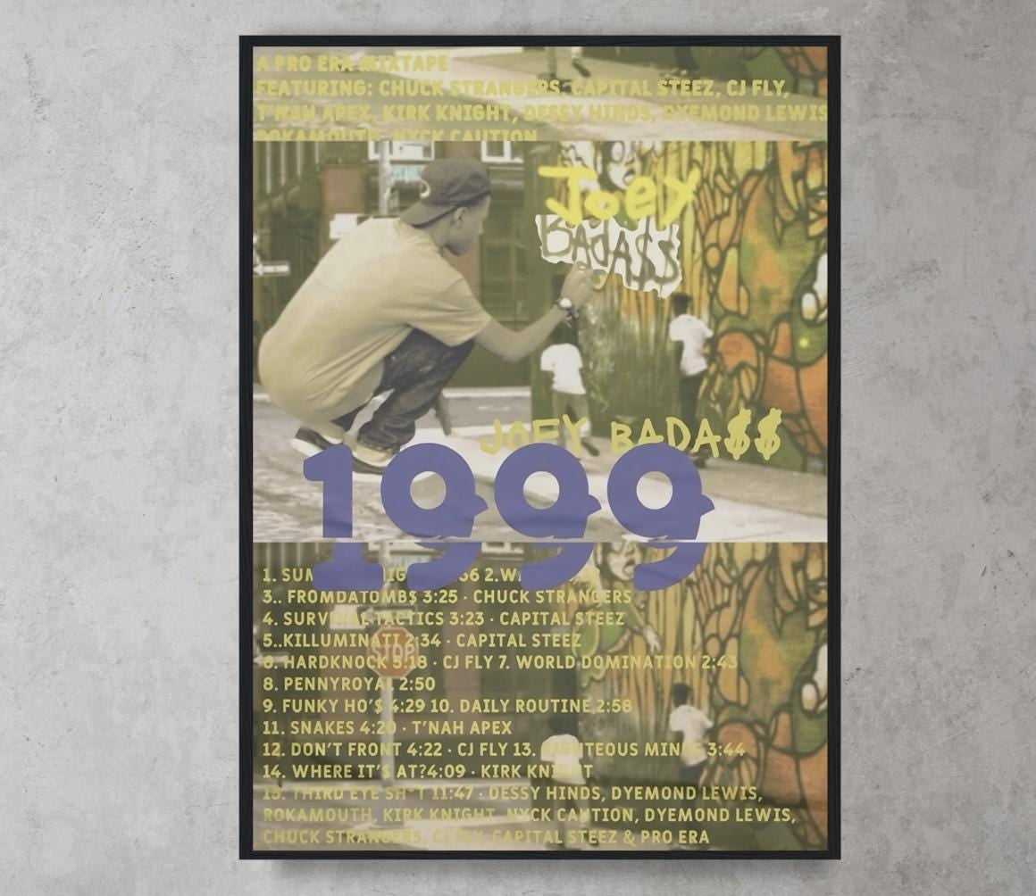 POSTER 1999 Joey Badass Album Poster Art Music Album Poster and Wall ...