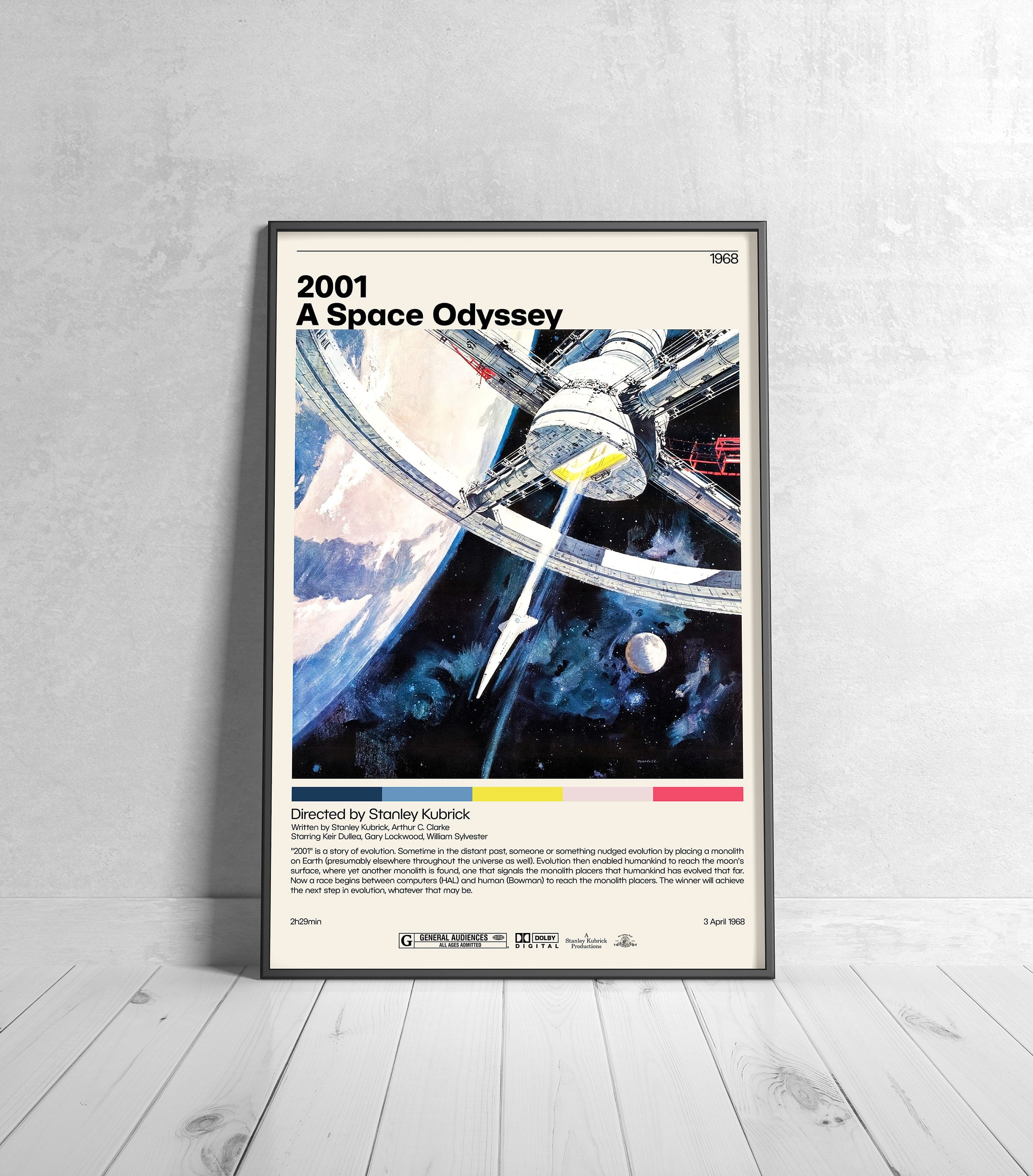 POSTER 2001: A Space Odyssey | Stanley Kubrick, Minimalist Movie Poster ...