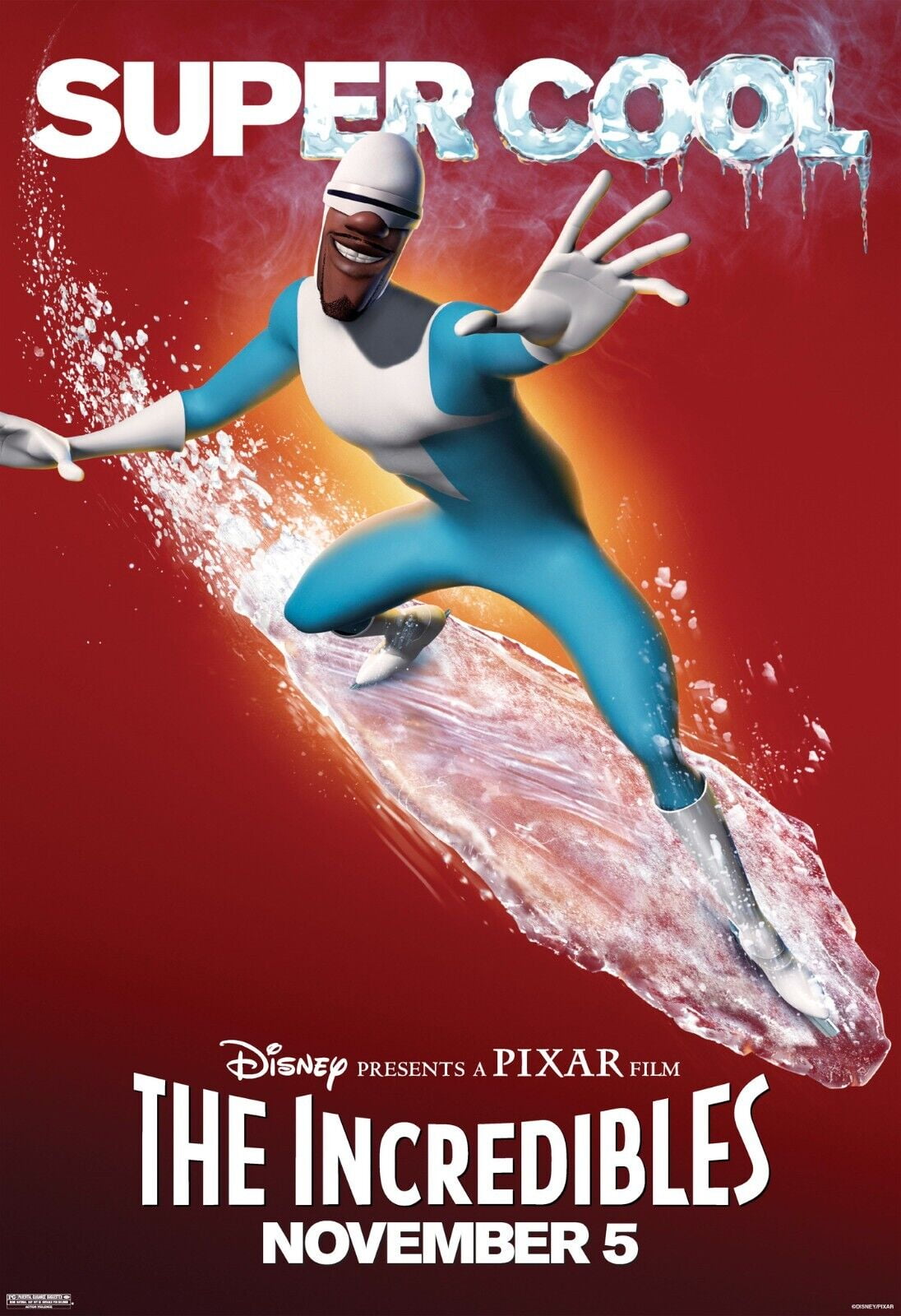 POSTER 2004 The Incredibles Movie Poster Elastigirl Frozone Dash Violet ...