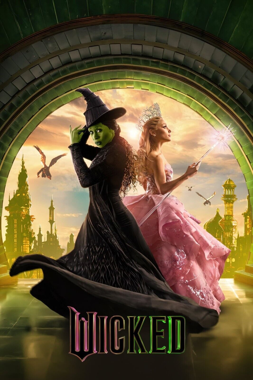 POSTER 2024 Wicked Movie Poster Ariana Grande Cynthia Erivo Land Of Oz 🔮🍿-24x36-UNFRAMED ...