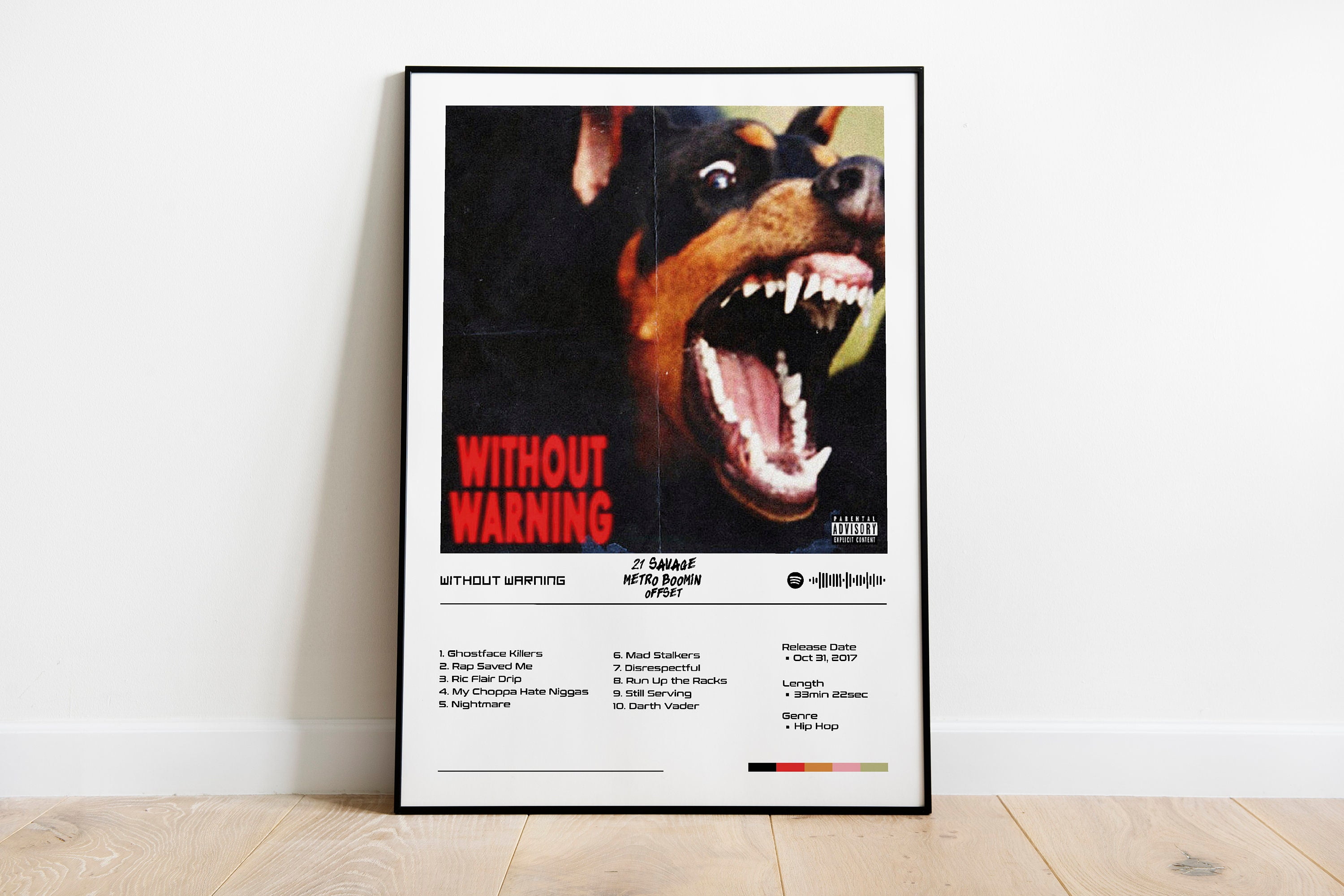 POSTER 21 SAVAGE Without Warning | Album Poster | Minimalistic | 21 ...