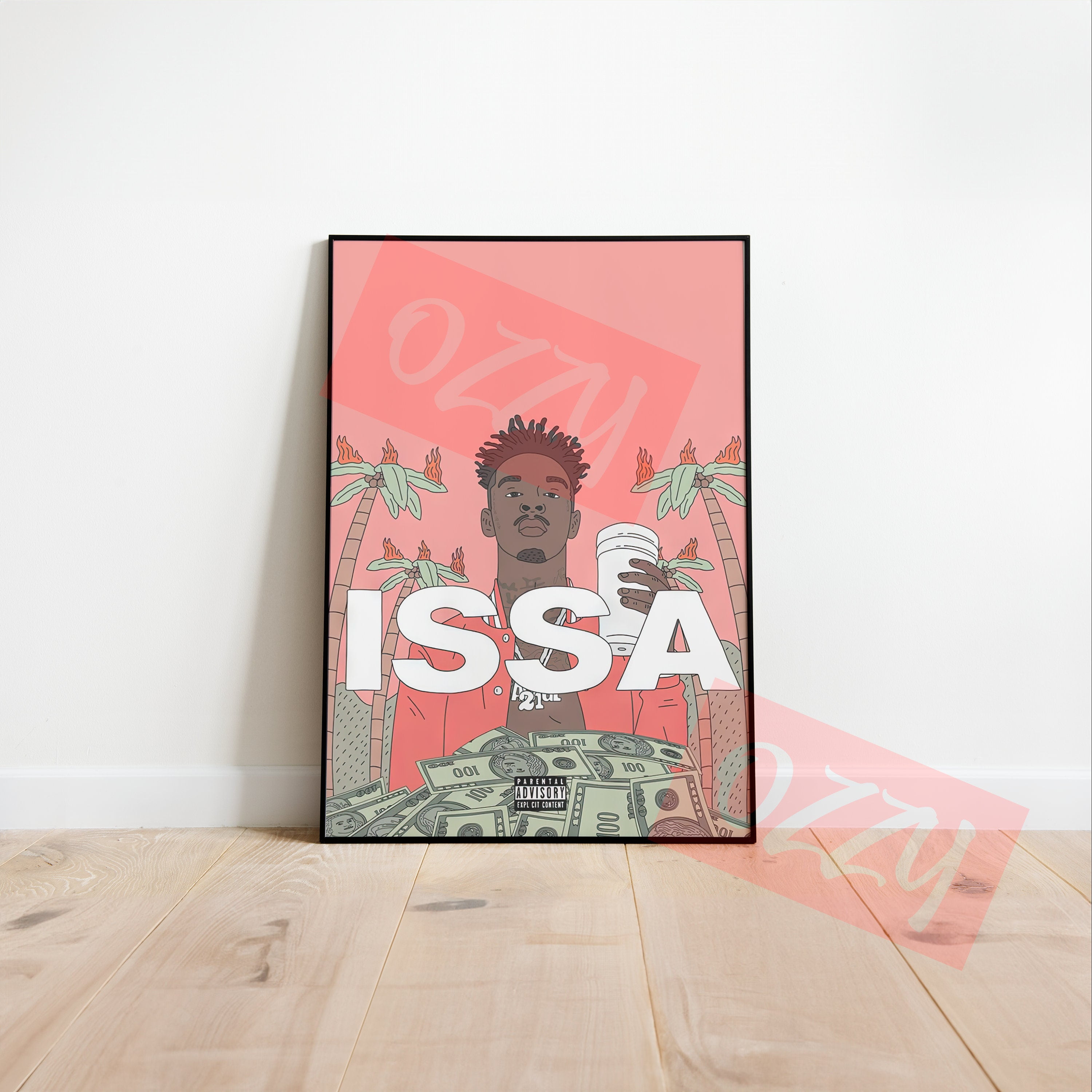 Poster 21 Savage Issa Album Cover Poster -UNFRAMED - Walmart.com
