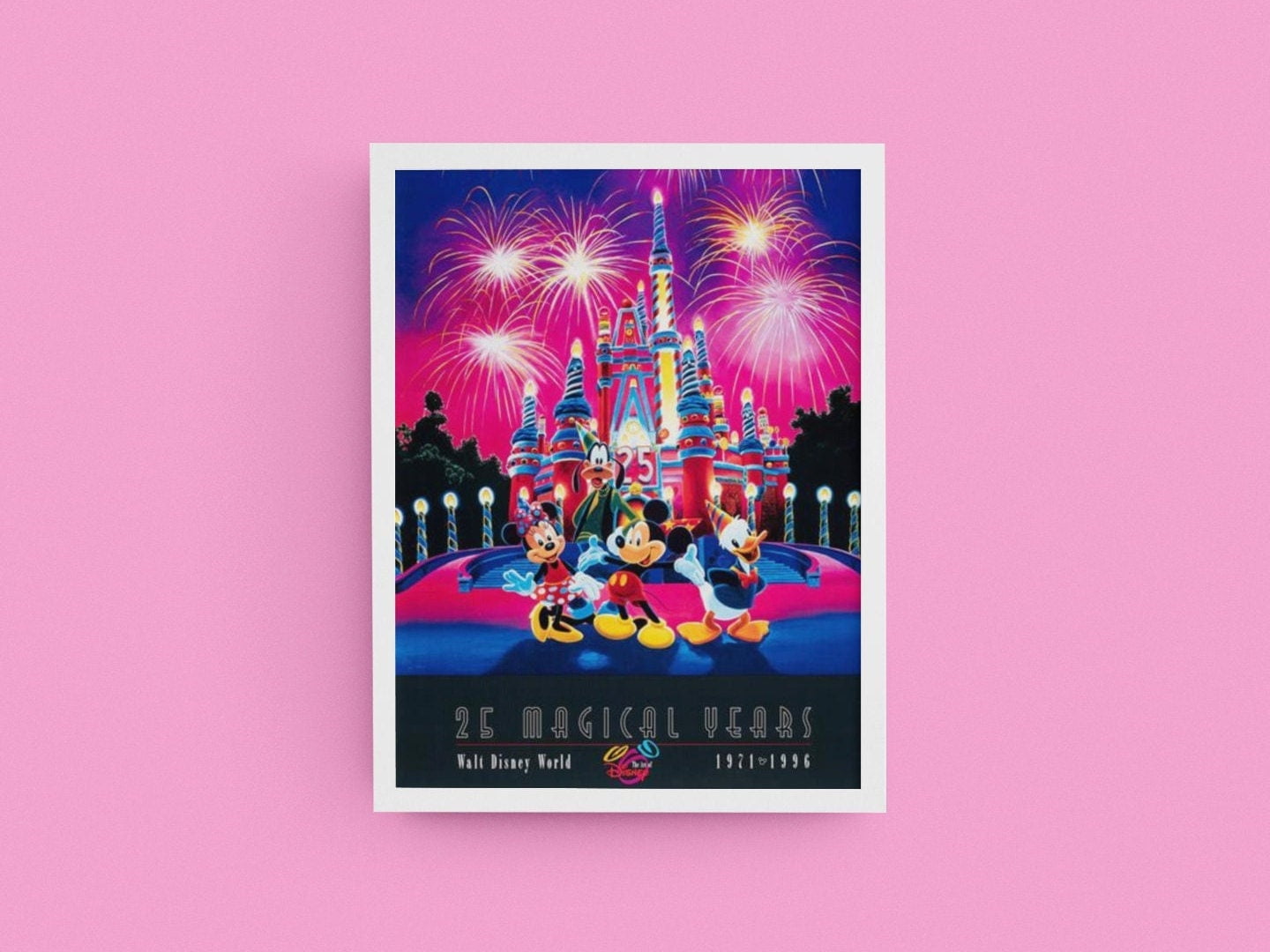 POSTER 25 Magical Years Print - Disney World 25 Anniversary Print ...