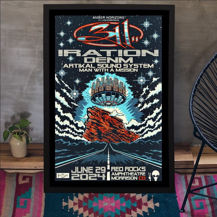 POSTER 311 Band Jun 29 2024 Red Rocks Amphitheatre Morrison CO Poster ...