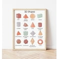 POSTER 3D Shapes Poster Playroom Wall Decor Homeschool Print ...