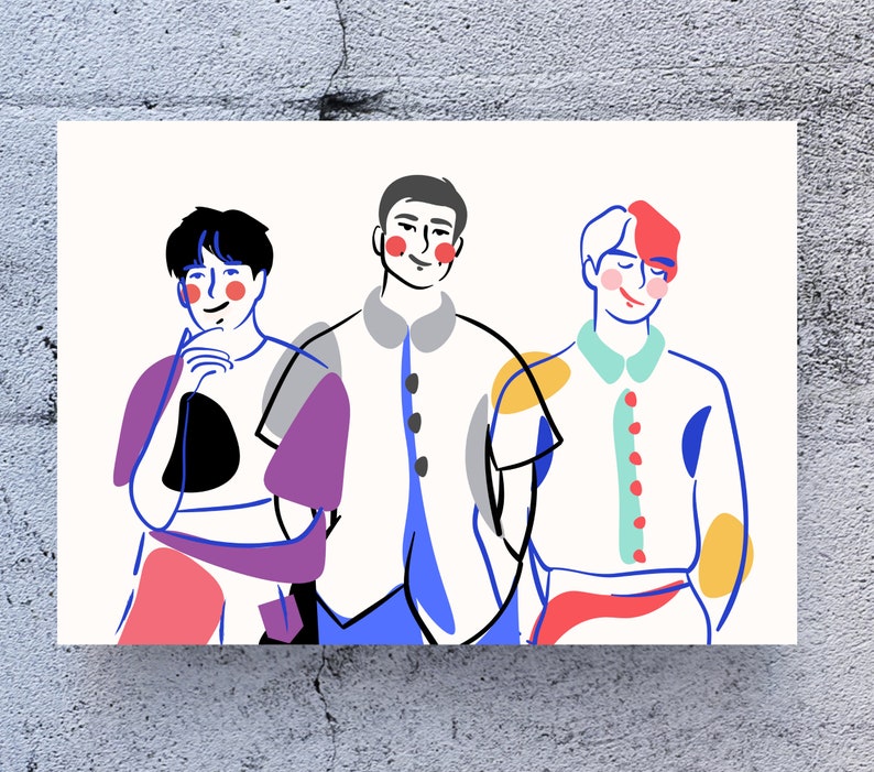 POSTER 3RACHA Stray Kids Art, SKZ Poster Poster, Bang Chan Han Jisung ...