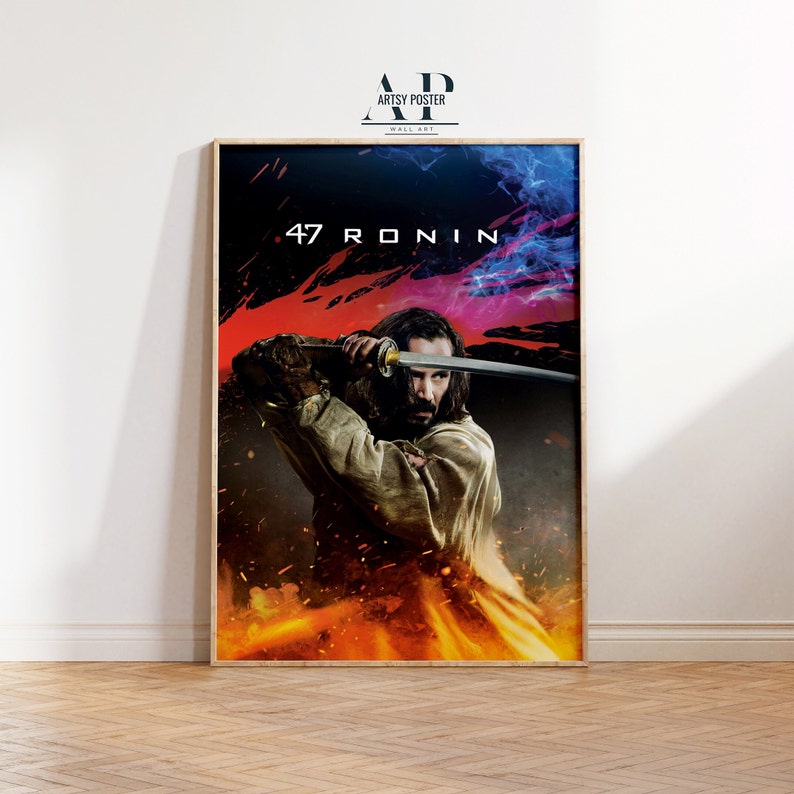 POSTER 47 Ronin Film Poster, Keanu Reeves Wall Art, Unique Movie Decor ...