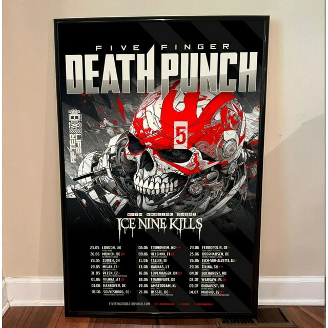 POSTER 5FDP TOUR 2024 – Five Finger Death Punch 2024 Poster-16x24 ...