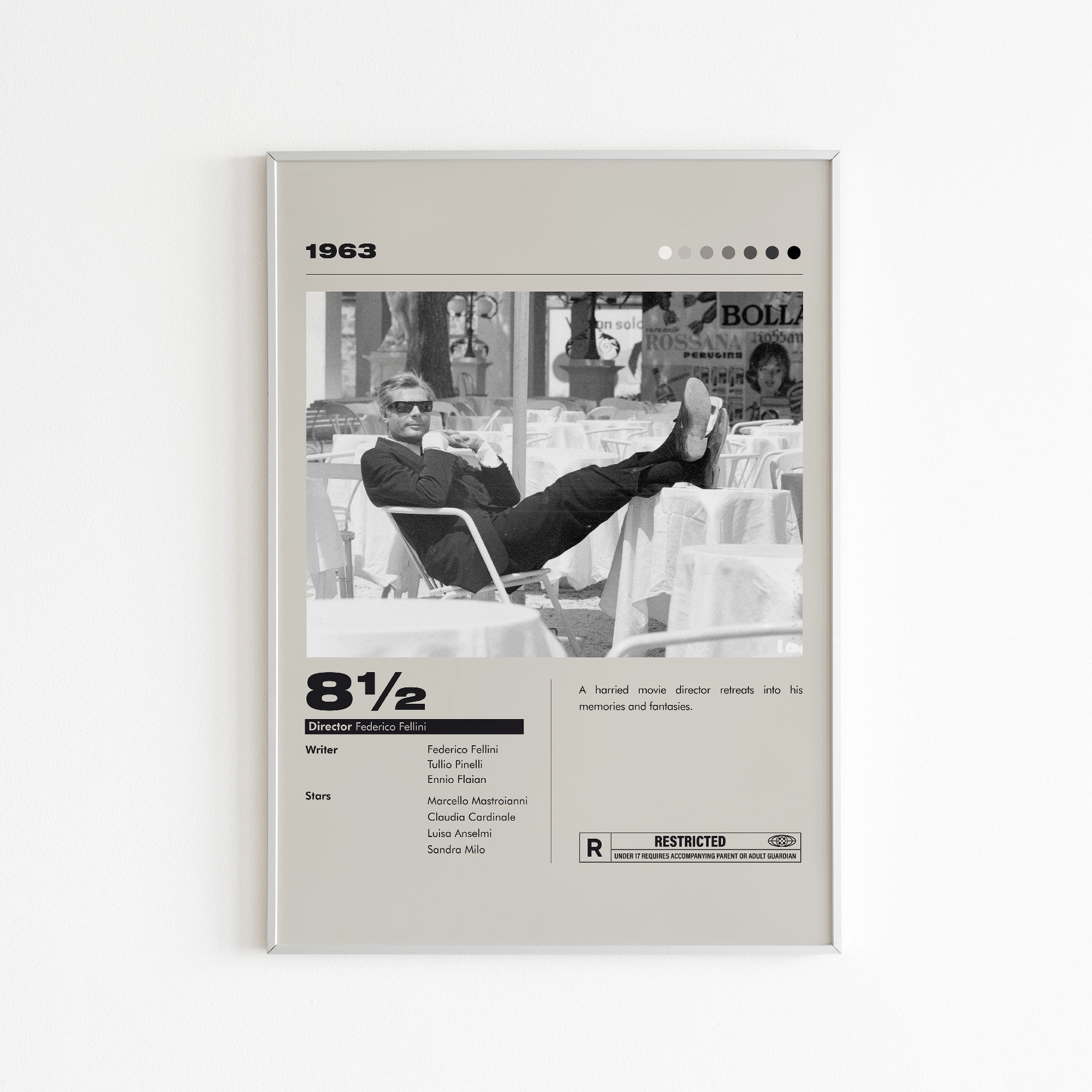 POSTER 8 1/2 | Otto e Mezzo Movie Poster | Minimalist Movie Poster ...