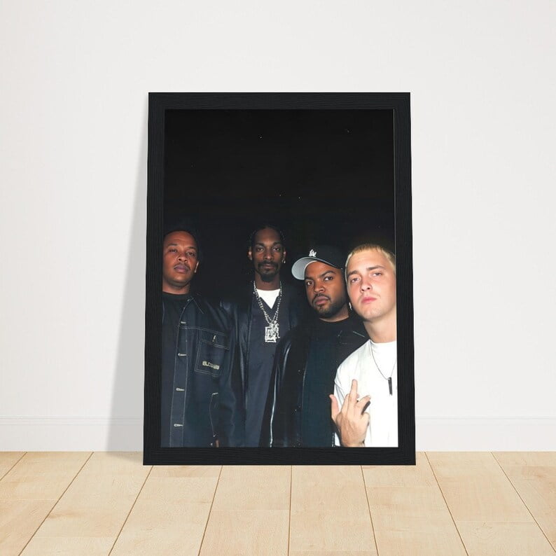 Poster 90s Hip Hop Rap Snoop Dogg Dr Dre Eminem Ice Cube | A4 A3 A2 A1 ...