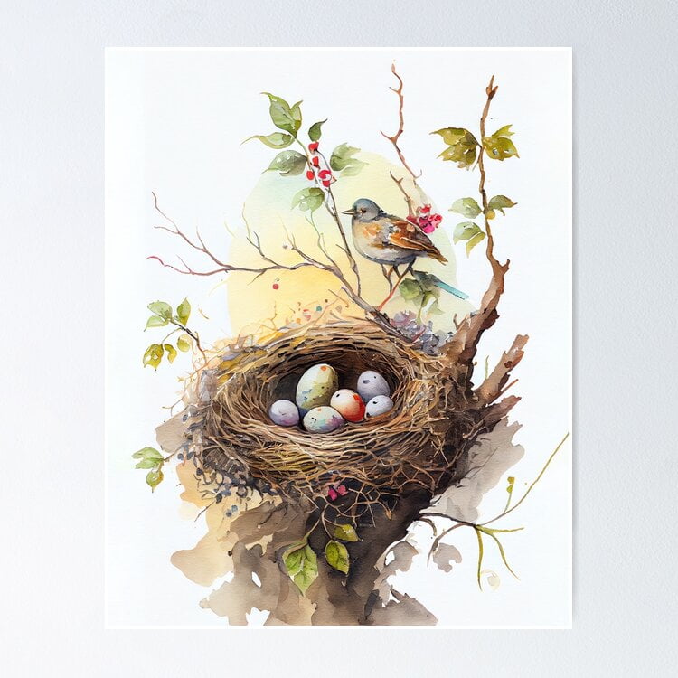 POSTER A Birds Nest POSTER UNFRAMED, 24x36 - Walmart.com