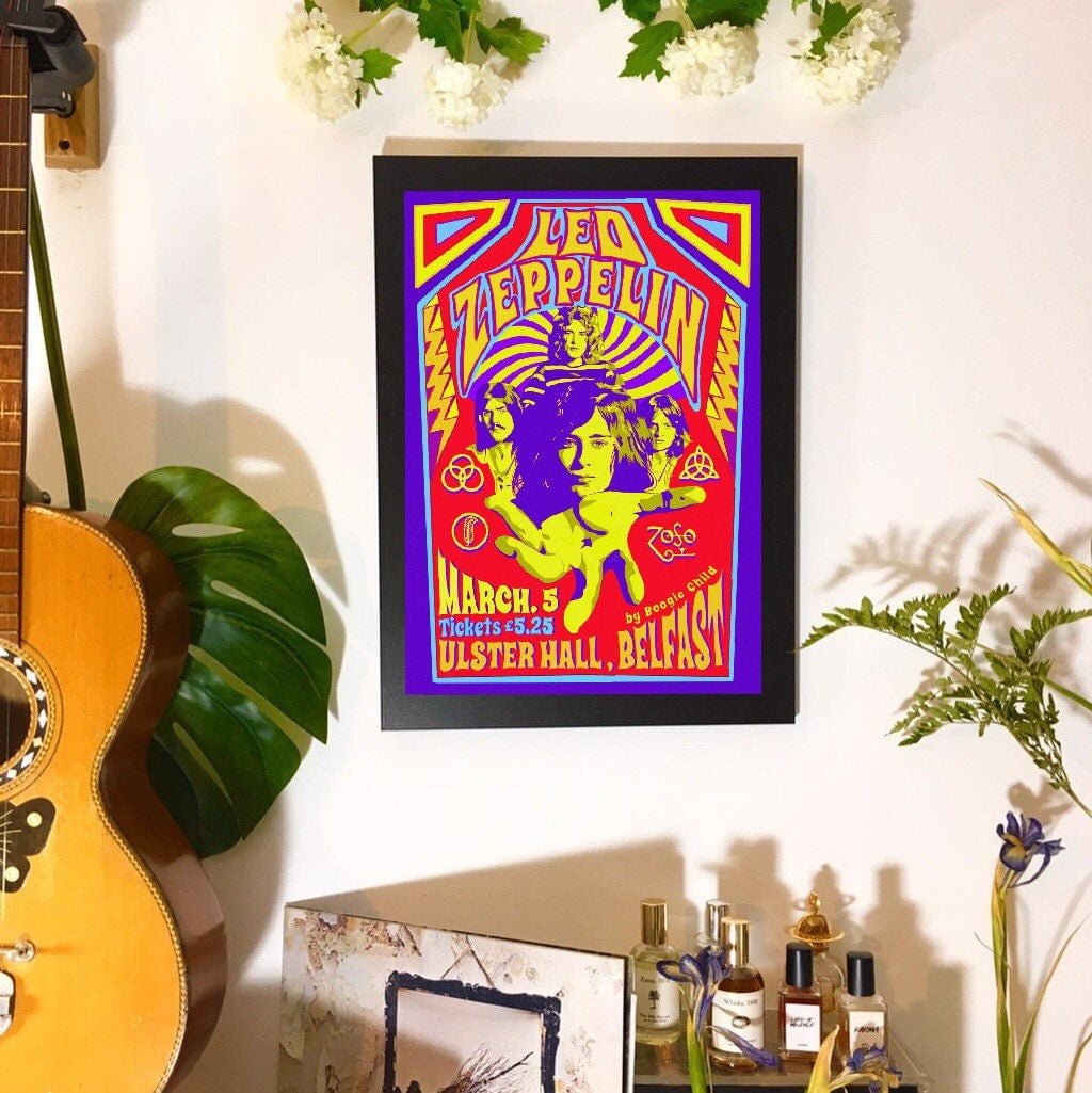 POSTER A Boogie Child Original 1960's Inspired Psychedelic LZ Band ...