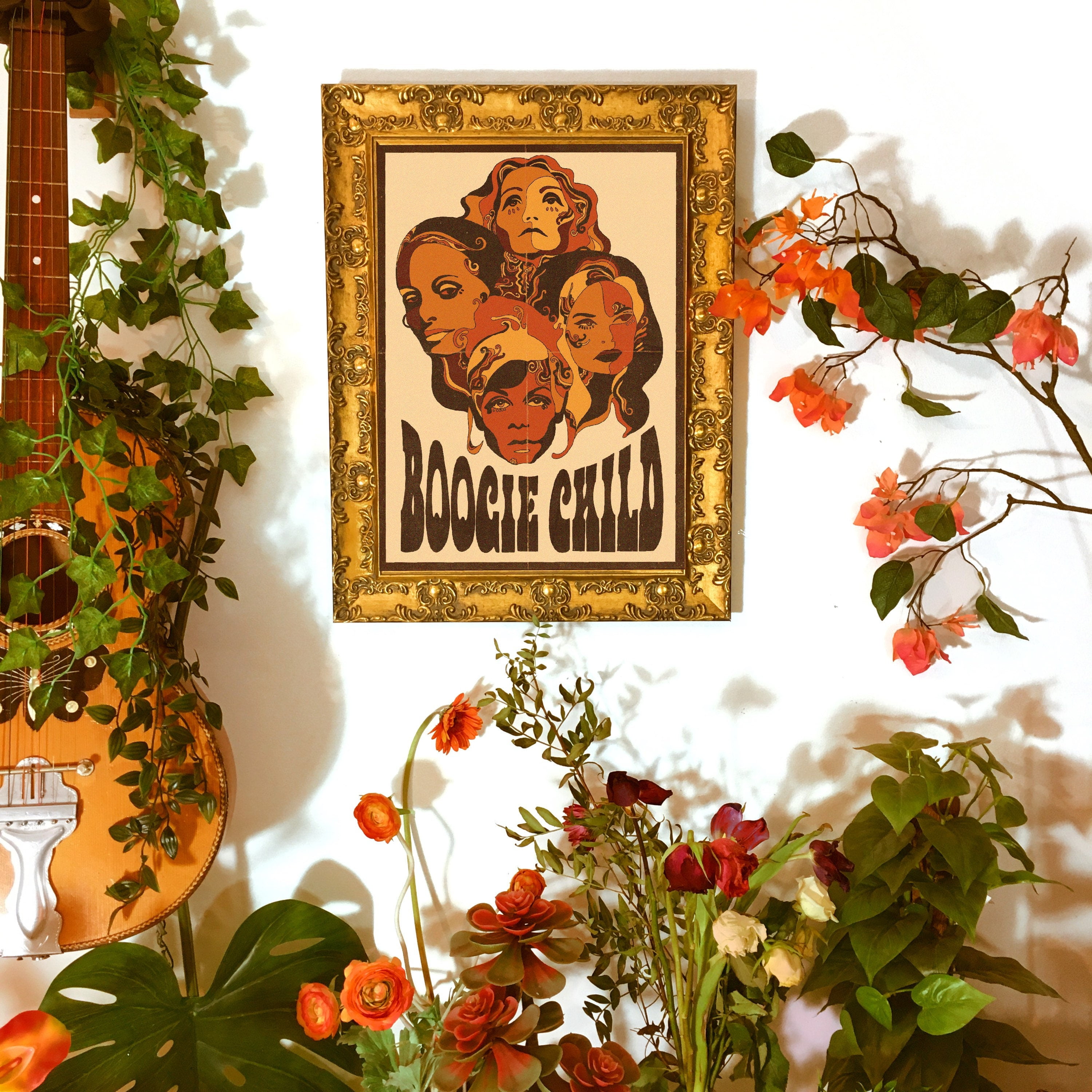 POSTER A Boogie Child Original 1960s Inspired Psychedelic Art Nouveau ...