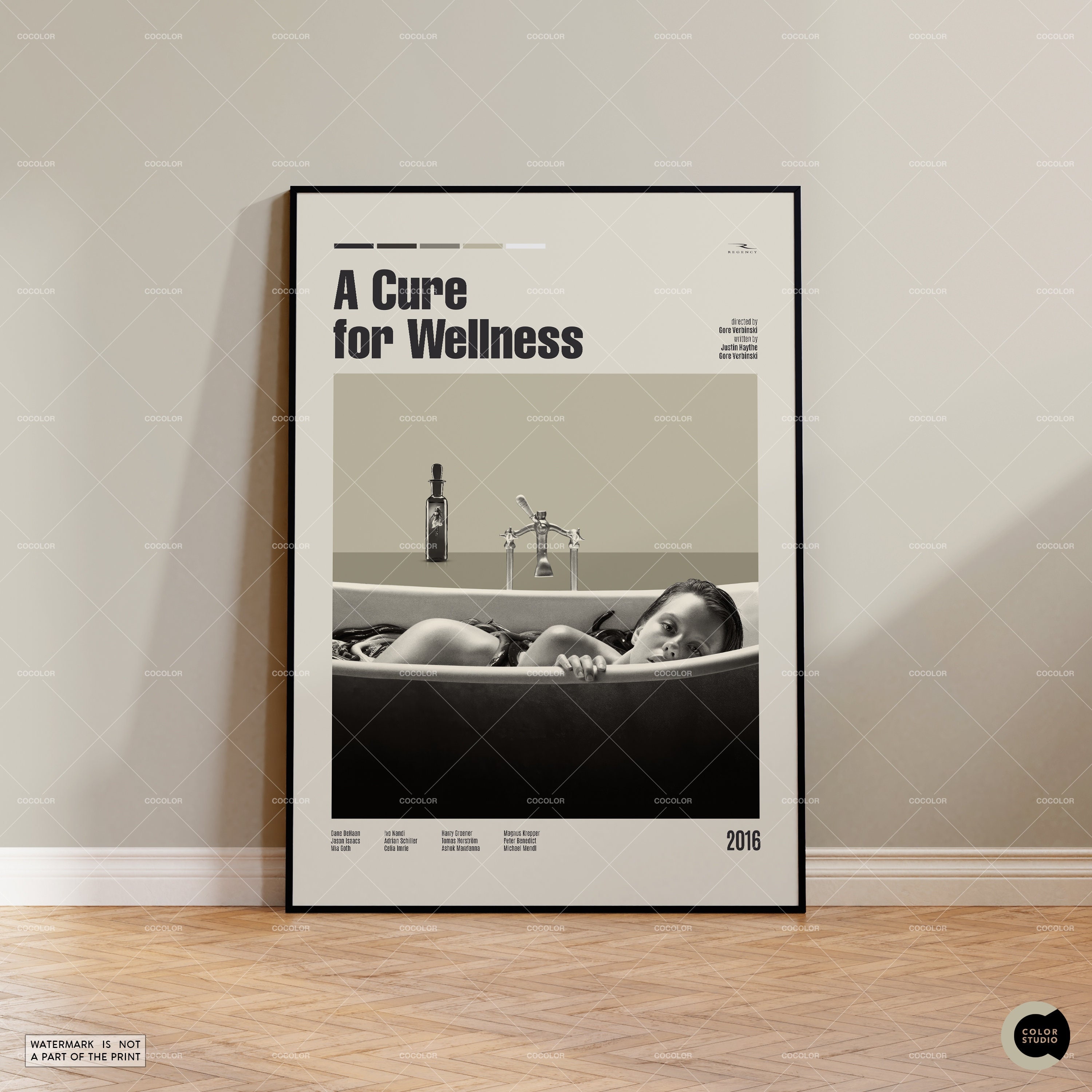 POSTER A Cure for Wellness, Retro Movie Poster, Midcentury Modern ...