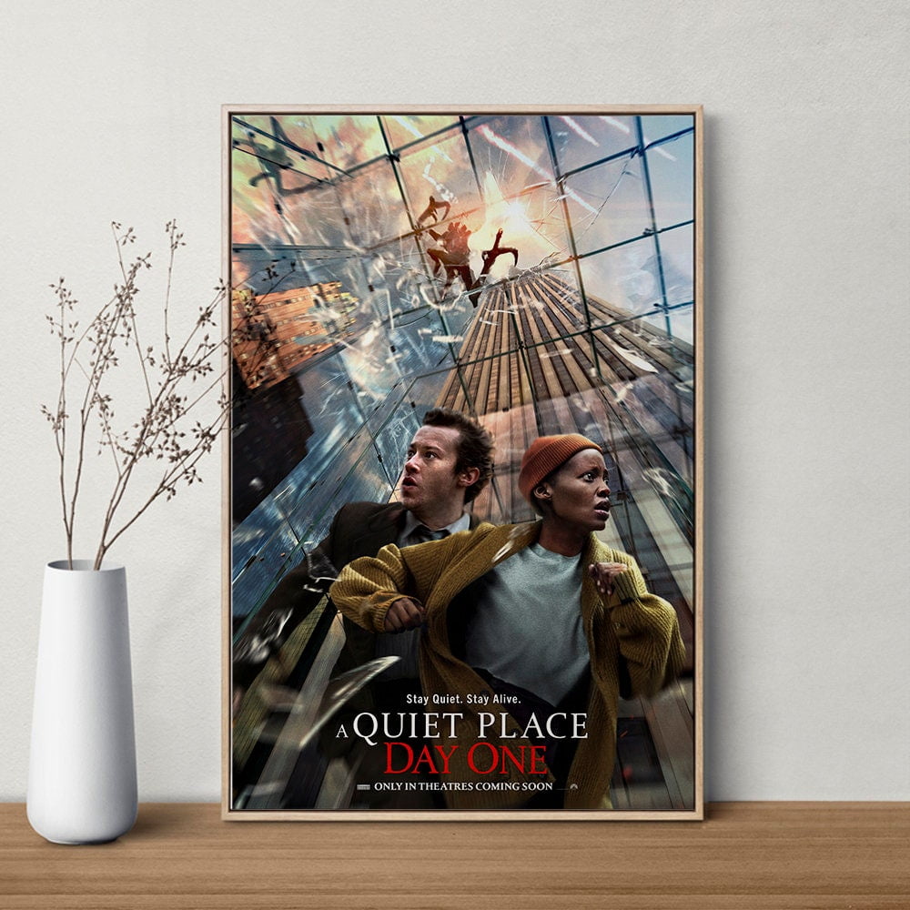 Poster A Quiet Place Day One (2024) Retro Movie Poster , Movie Wall Art ...