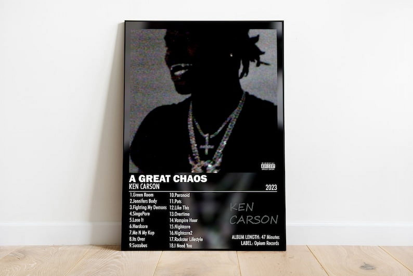 POSTER A great Chaos Ken Carson Album Poster, Album Print, Walldecor ...