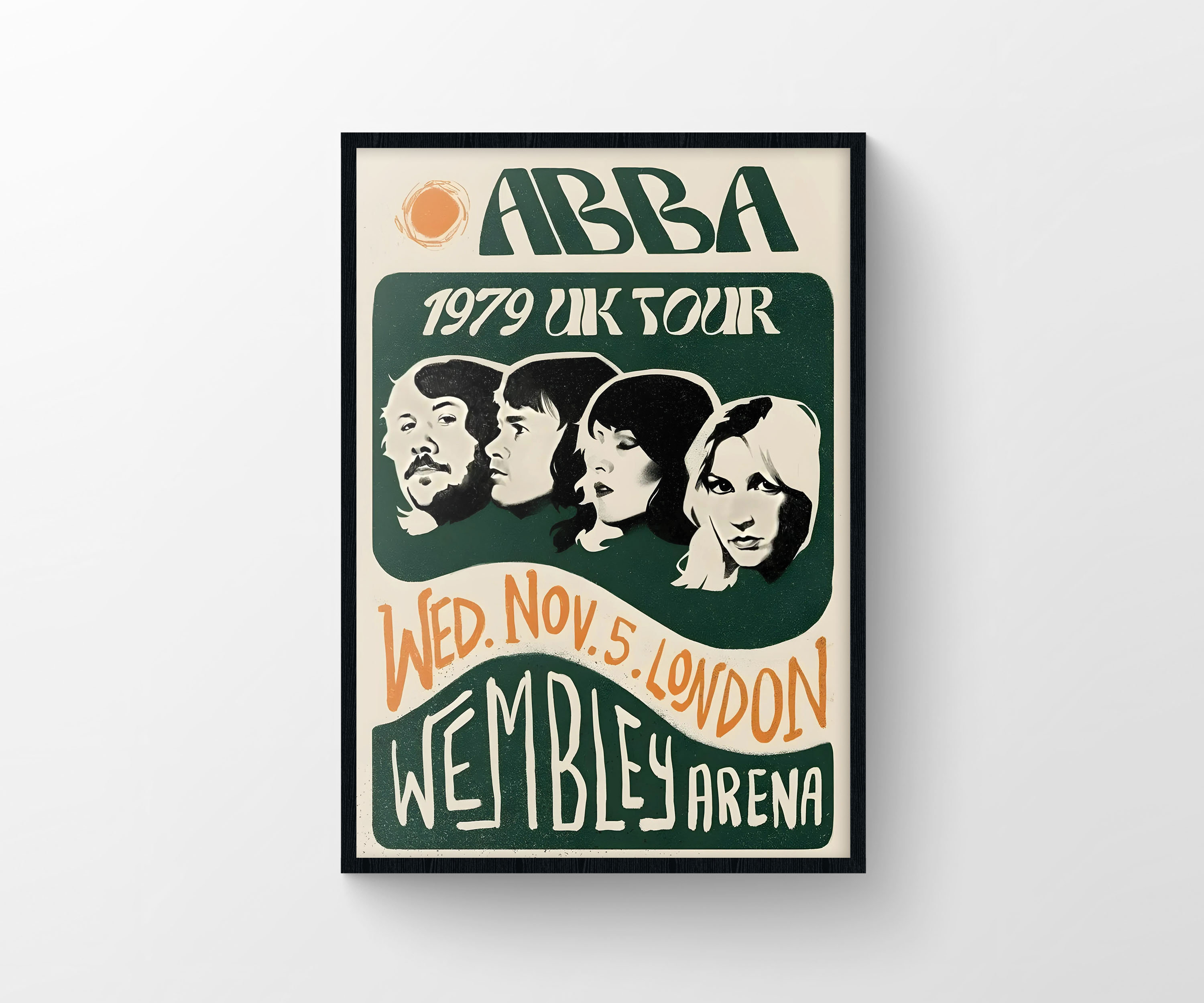 POSTER ABBA Band Poster, ABBA Art, Disco Music Decor, Vintage Pop Art ...
