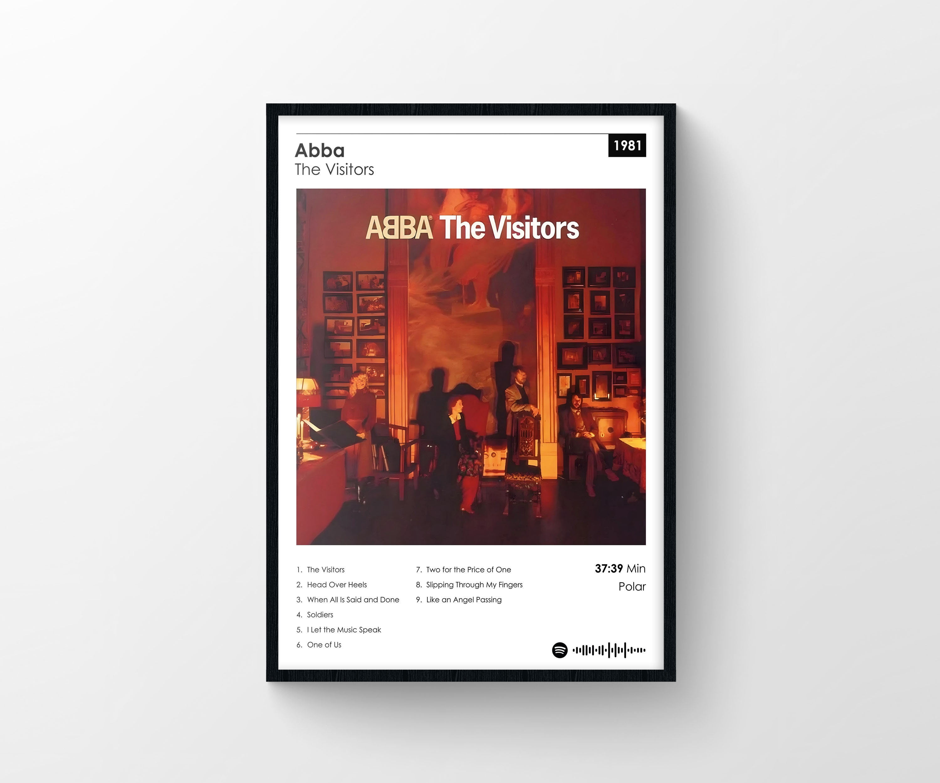 Poster ABBA The Visitors Album, Synth-Pop Mastery, Album Cover Art ...